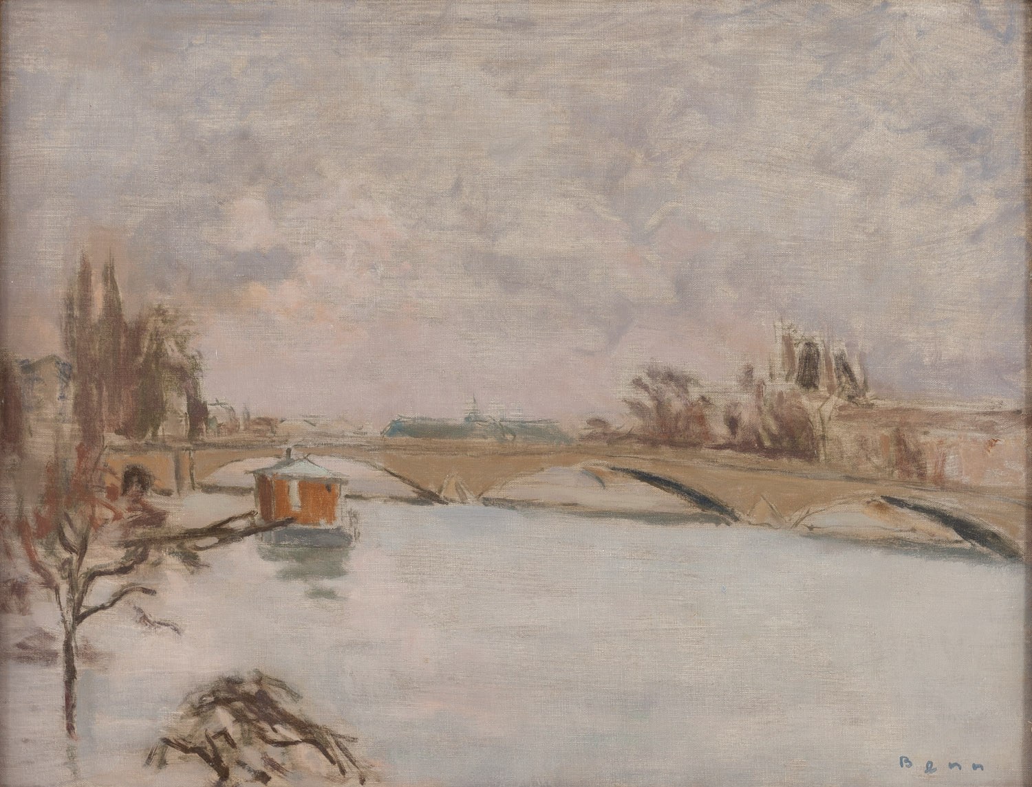 Benn Bencion Rabinowicz (1905 Białystok - 1989 Paryż), "Powódź na ...