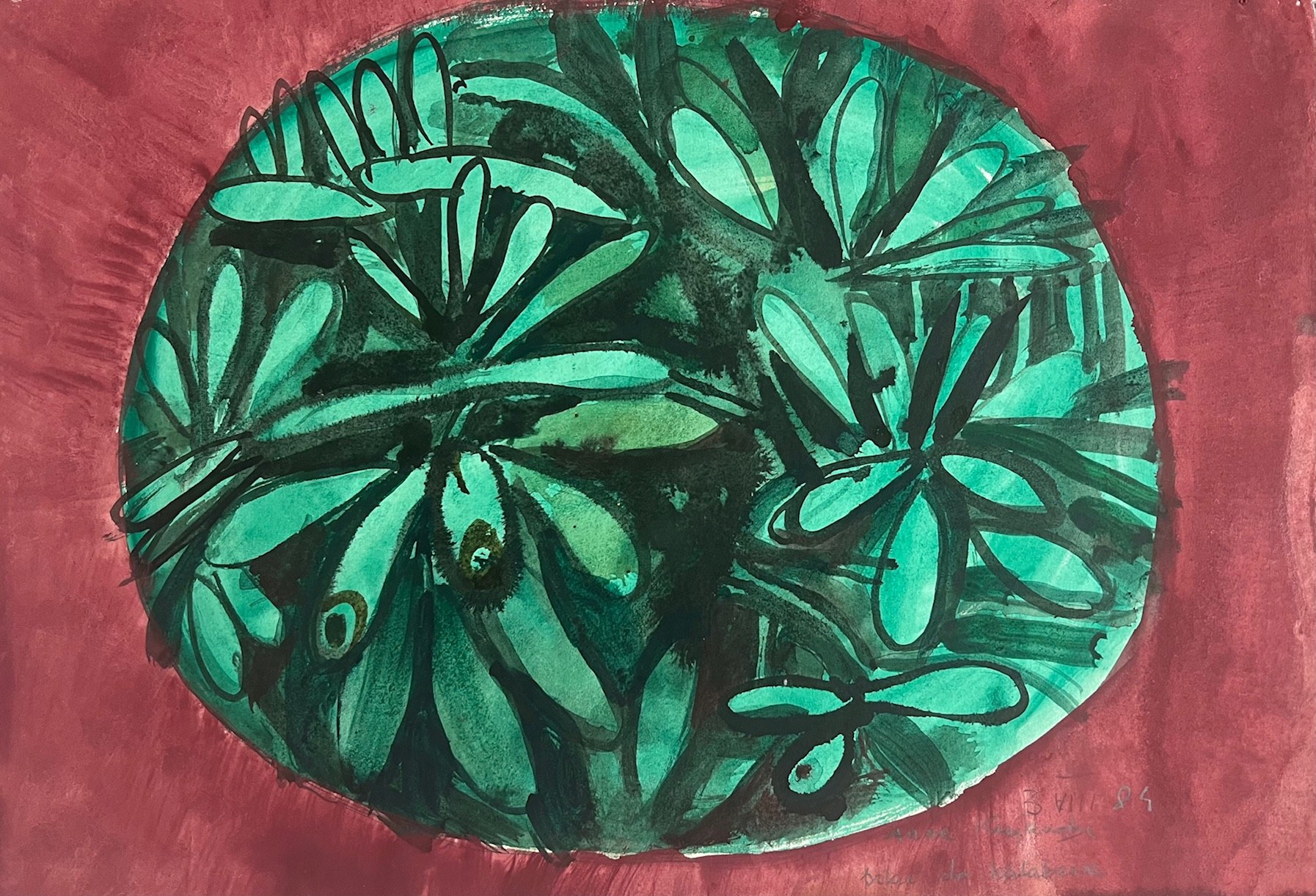Anna Szpakowska-Kujawska, Sketch for a Calabash, acrylic on paper ...