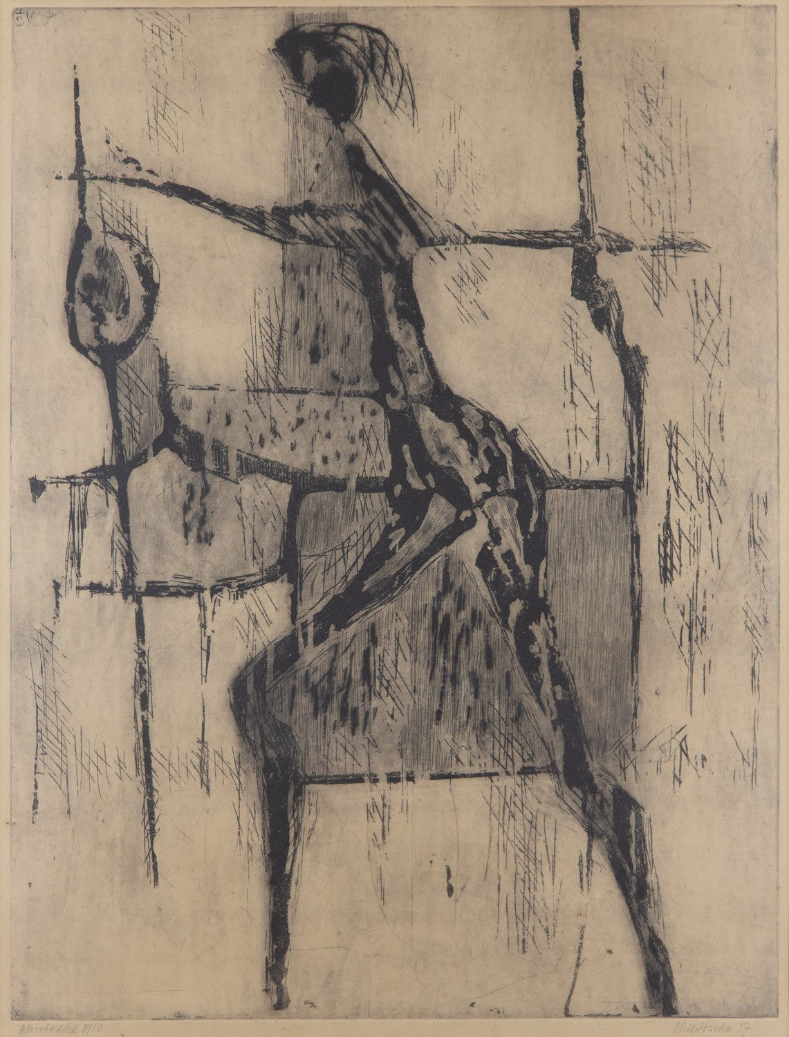 Halina Chrostowska (1929 Warsaw - 1990 Warsaw), "Acrobat", 1957 ...