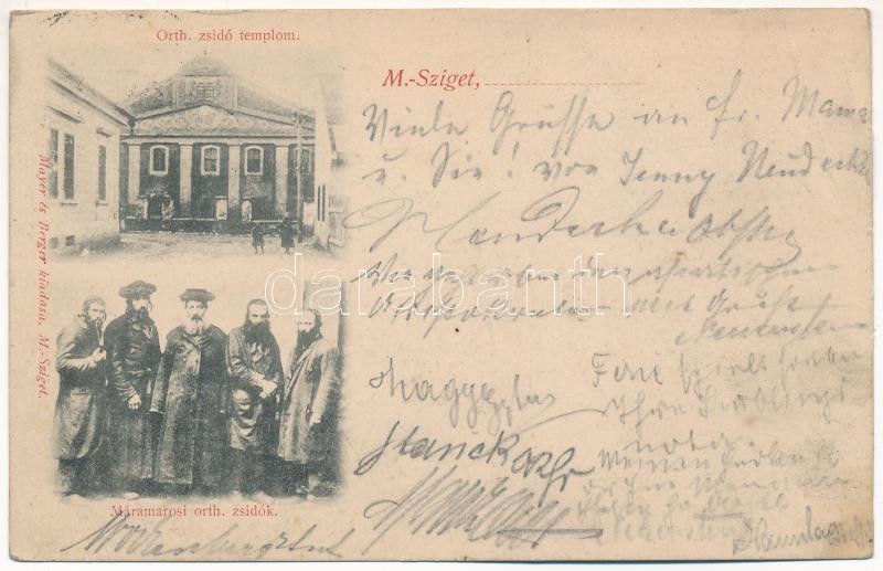 1901 Máramarossziget, Sighetu Marmatiei; Ortodox zsidó templom ...