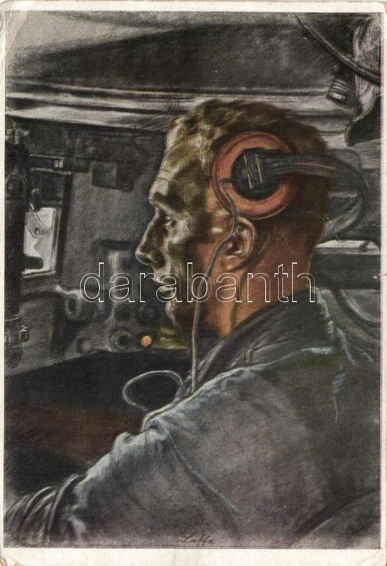 1944 Unsere Panzerwaffe, Panzer-Fahrer / WWII German tank driver, s: W ...