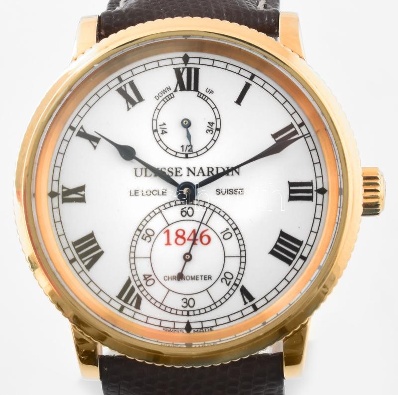 Ulysse Nardin Marine 1846 Marine Chronometer 150 évfordulós kiadású karóra kézzel festett zománc ...