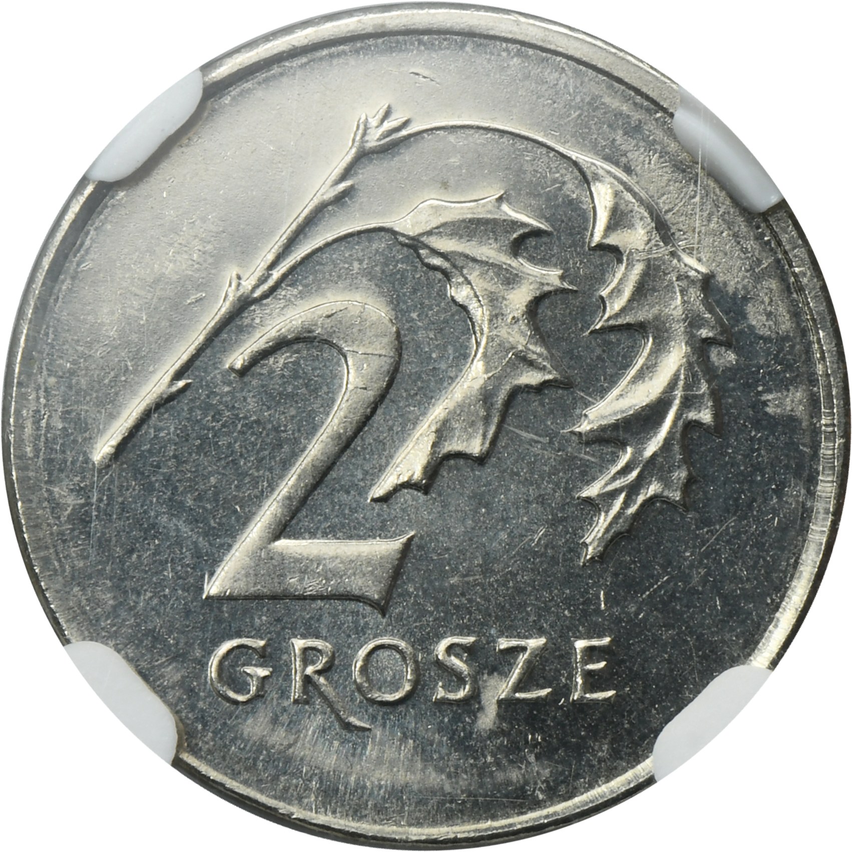 PRÓBA DESTRUKT, 2 grosze 2006 - NGC MS65 - BARDZO RZADKIE, wybite na ...