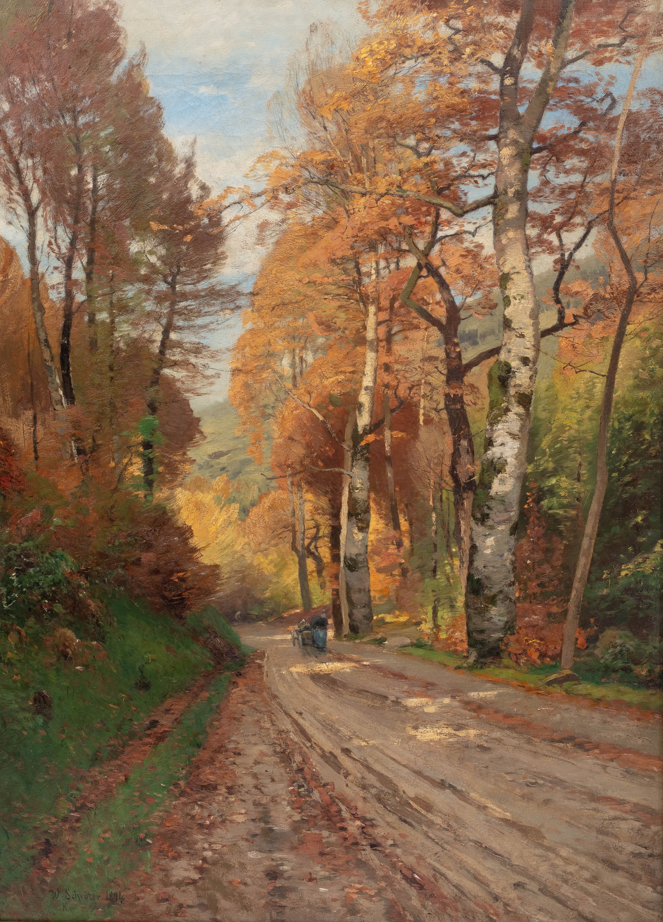 Wilhelm Schröter (Dessau 1845 - Karlsruhe 1904), Droga, 1894 r ...