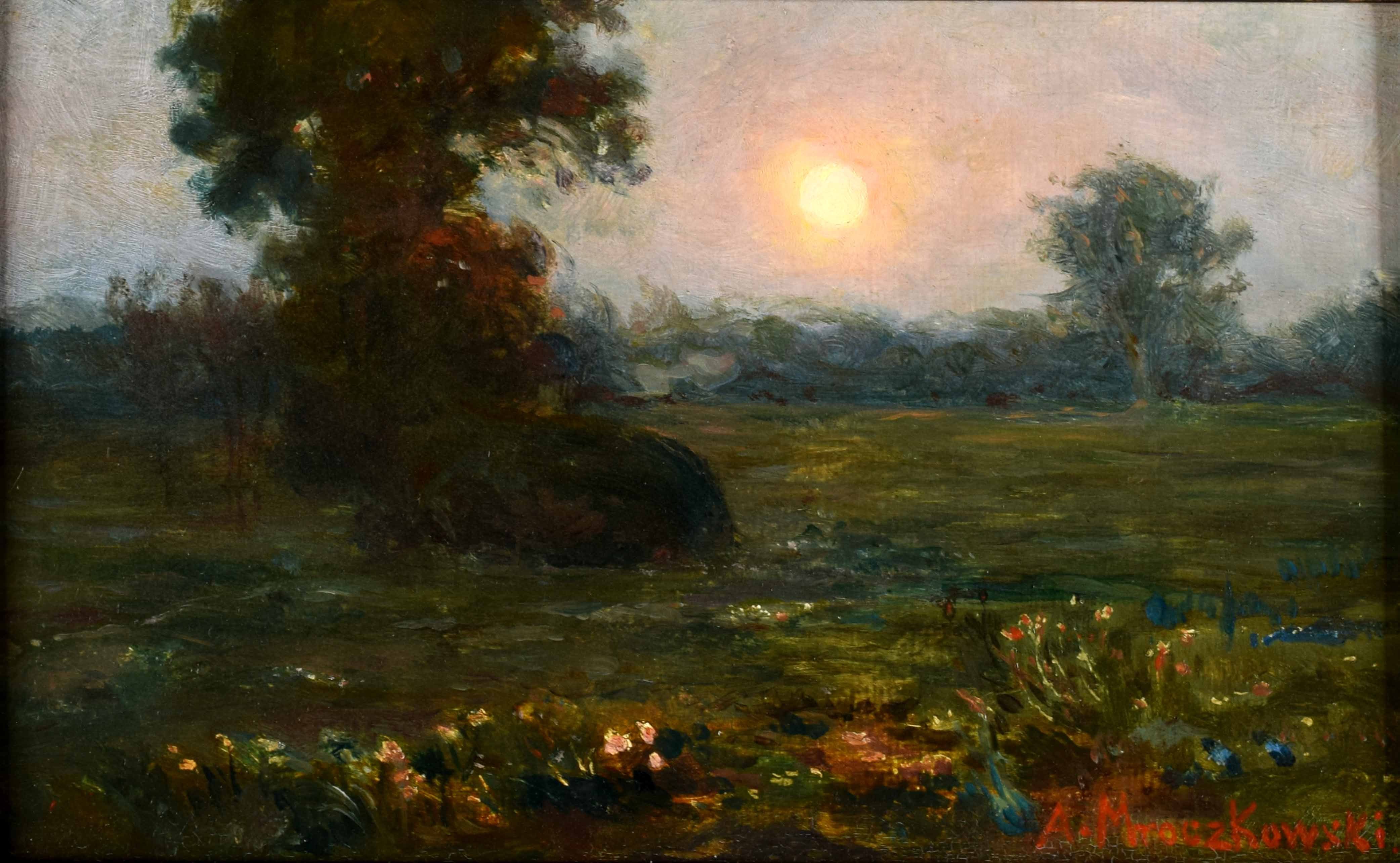 Aleksander Mroczkowski (1850 Kraków - 1927 Stubno K. Przemyśla), Pejzaż ...