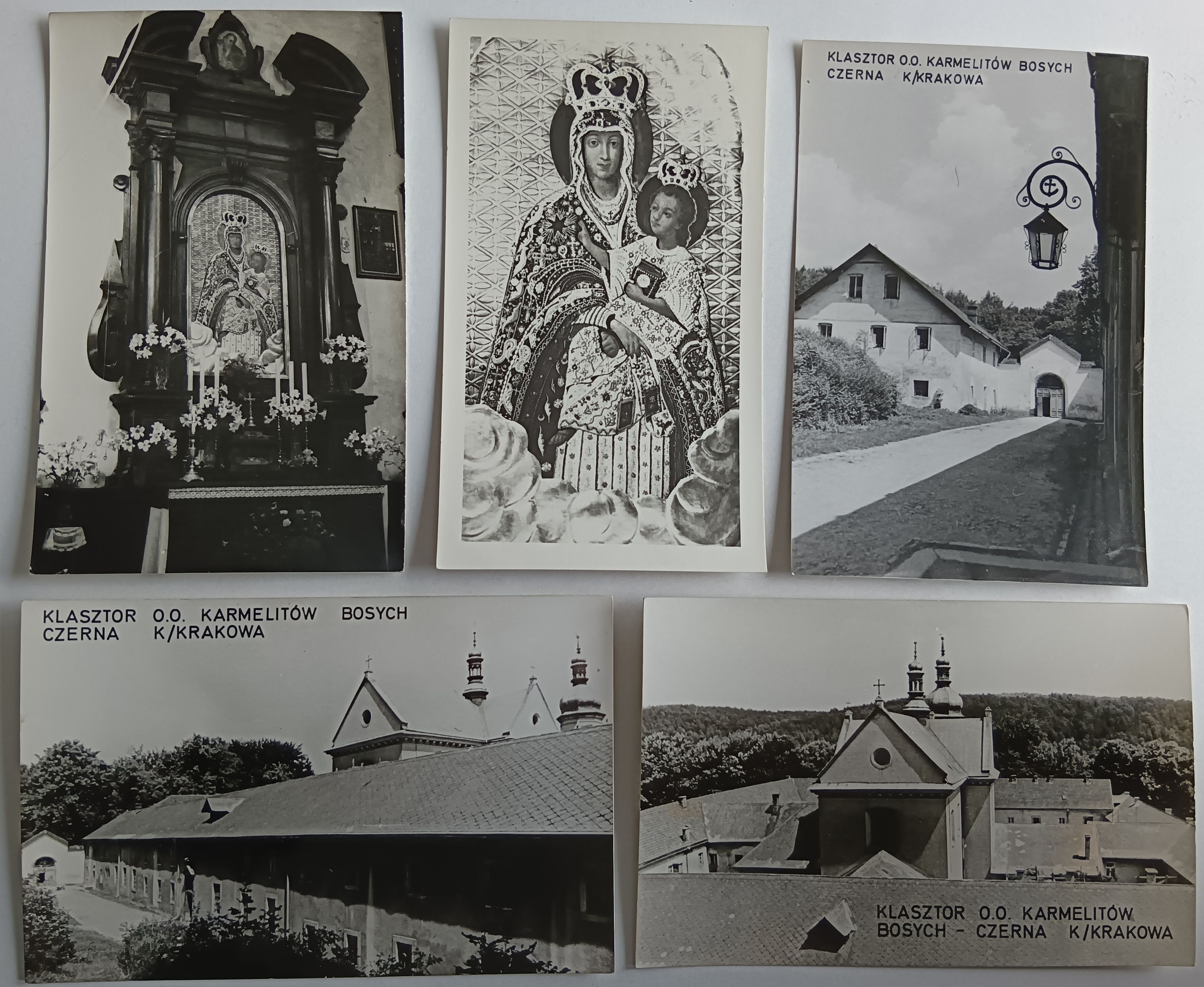 ZESTAW 5 ZDJĘĆ CZERNA, KRAKÓW, KLASZTOR OO KARMELITÓW BOSYCH - Aukcja ...