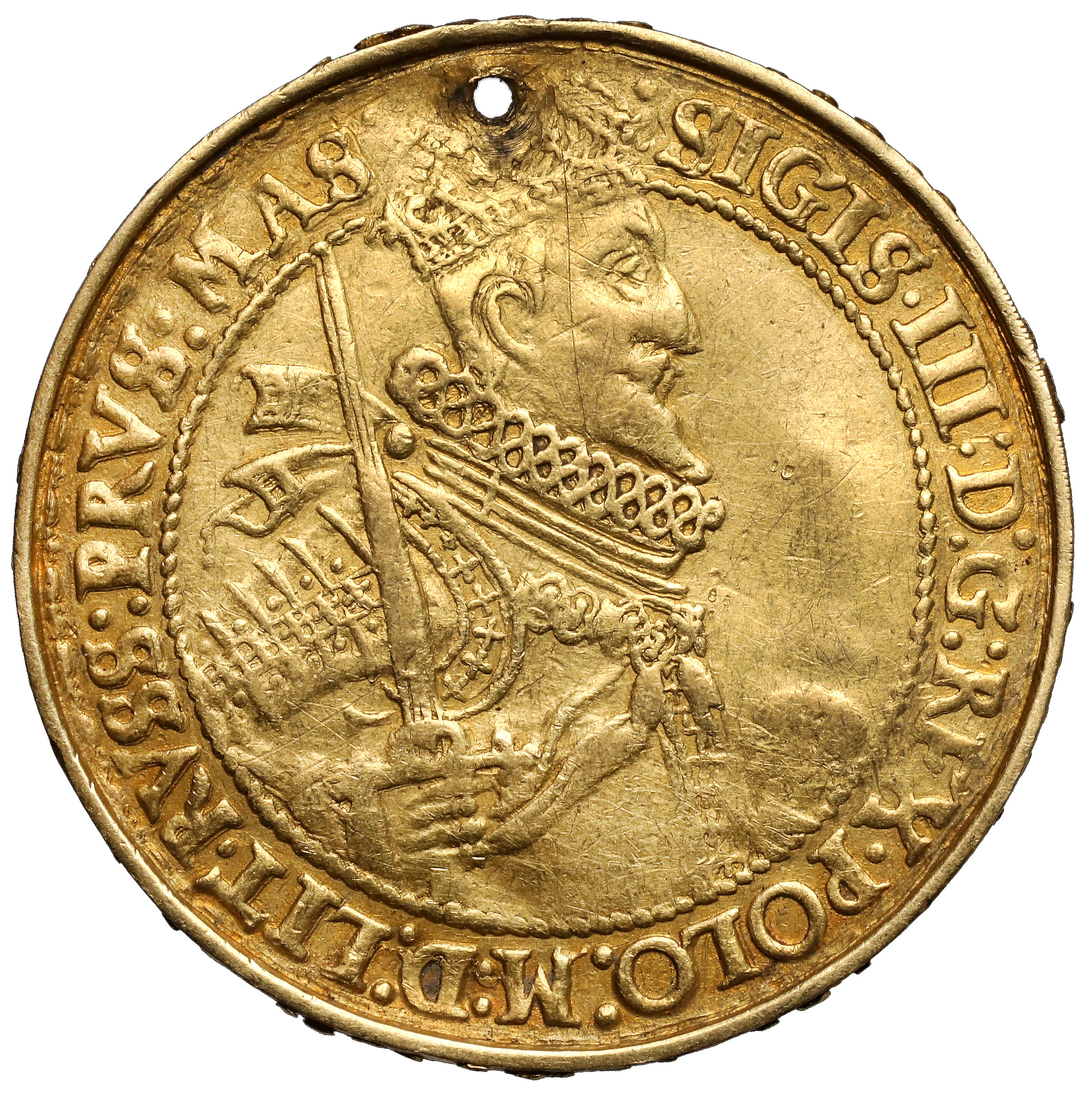 Sigismund III Vasa, Semi-Portugal (5 ducats) 1620, Bydgoszcz - print of ...