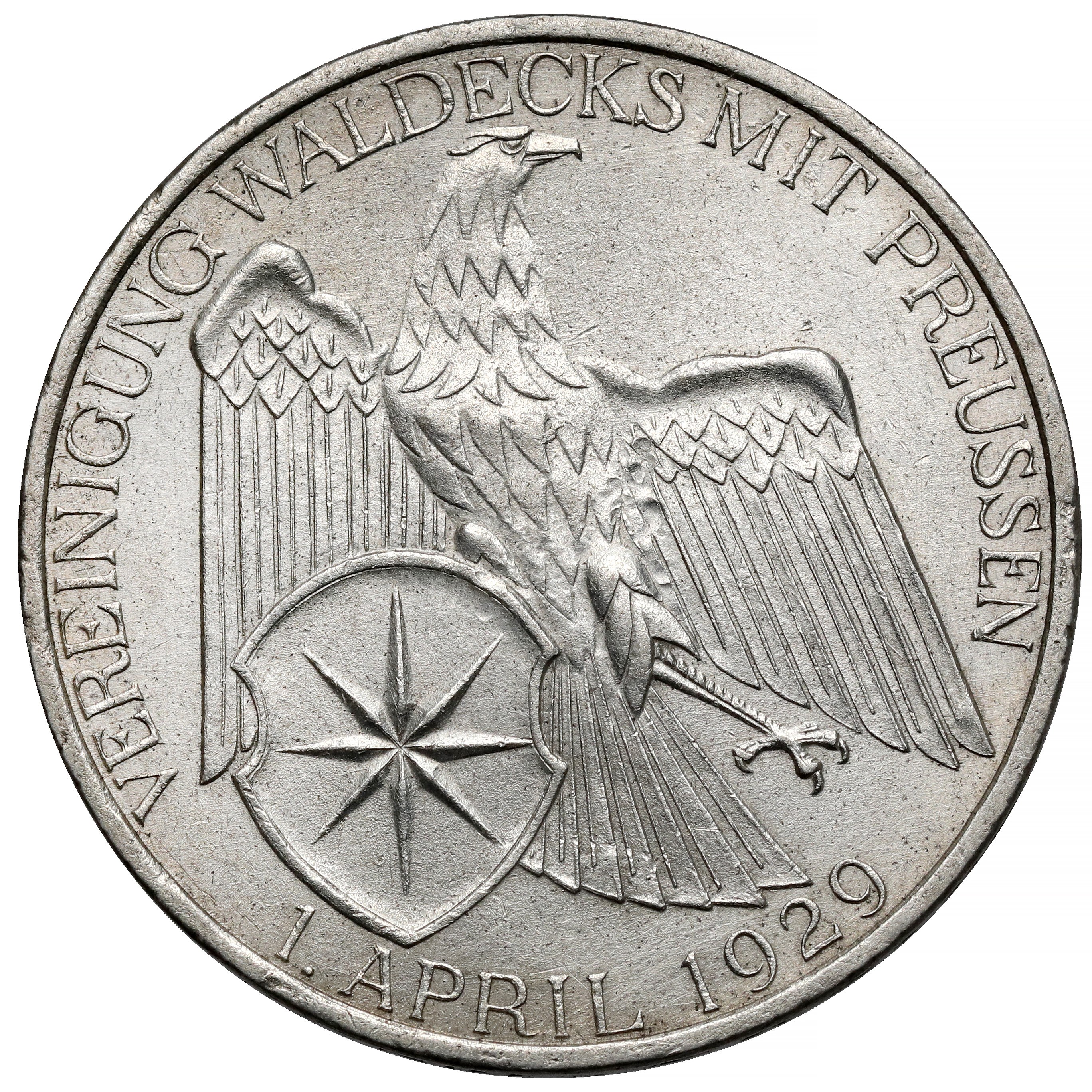 Weimar, 3 marki 1929-A - Waldeck - Aukcja internetowa / Licytacja ...