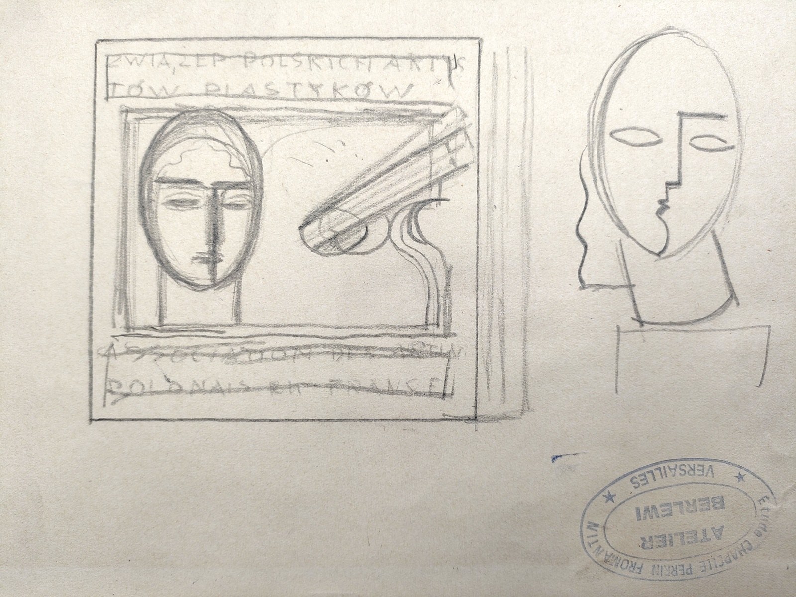 Henryk Berlewi, (1894 Warsaw -1967 Paris ) - Design of the logo of ZPAP ...