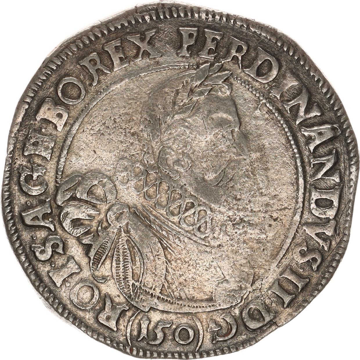 Ferdinand II. (1619-1637), mince kiprová, Tolar (150 kr.) 1622, Praha-Hübmer "R" MKČ 695 24,218 ...