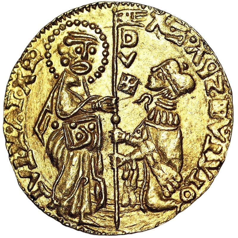 Grecja, monety krzyżowców, Chios, Andrea Dandolo (1342-1354), imitacja ...
