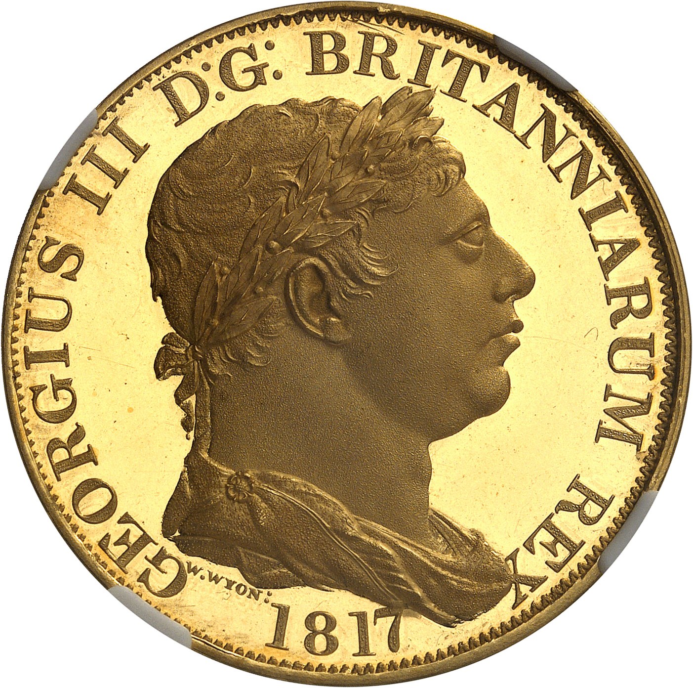 George III (1760-1820). Crown gold trial (crown) "INCORRUPTA", by W ...