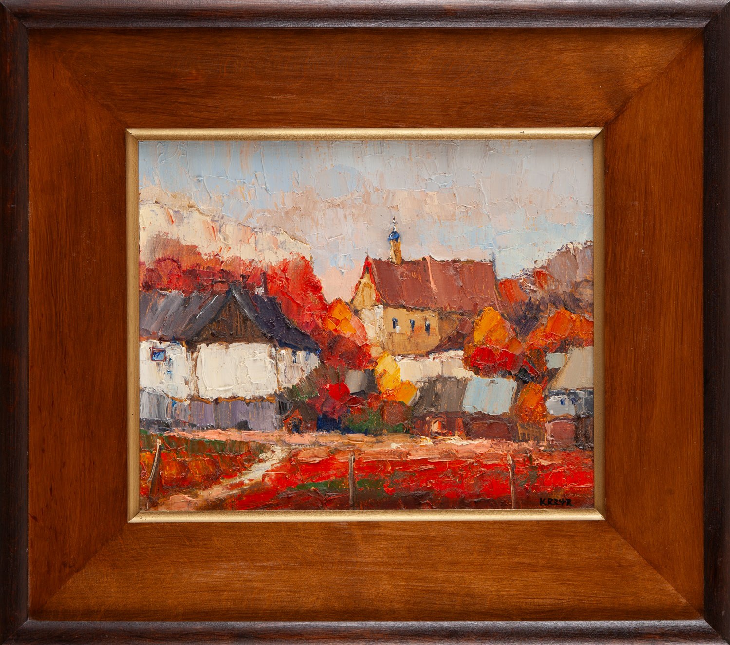 Krzysztof RACZYŃSKI-KRZYR (ur. 1947), Kazimierz - Pejzaż z klasztorem ...