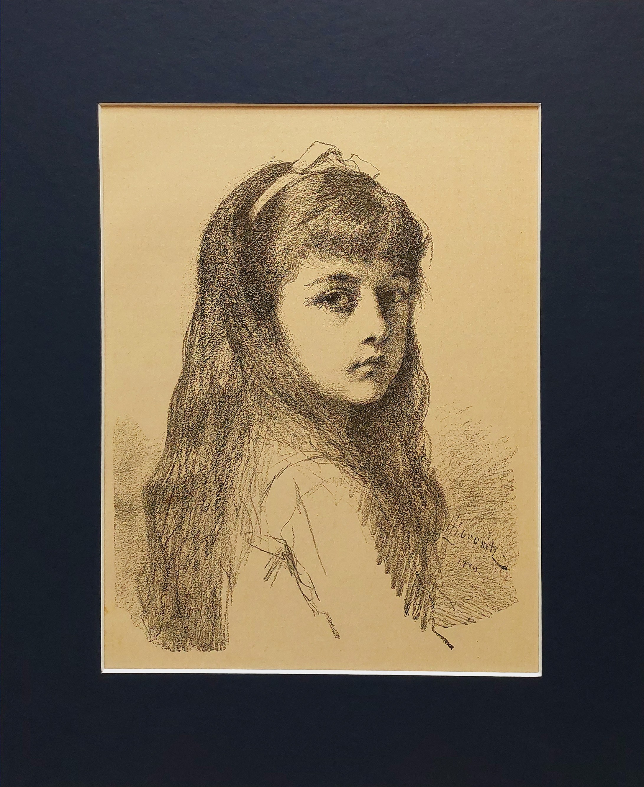 Leopold HOROWITZ (1837-1917), Portret dziewczynki, 1884 - Aukcja ...