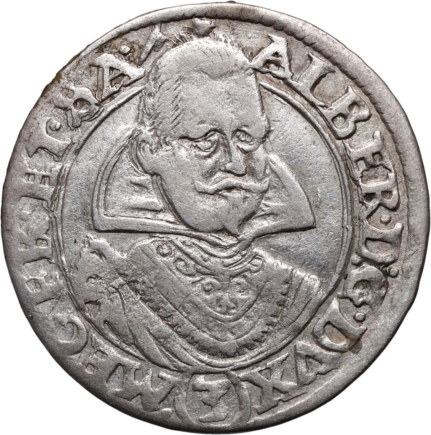 Śląsk, Księstwo Żagańskie, Albert Wallenstein, 3 krajcary 1630, Żagań ...