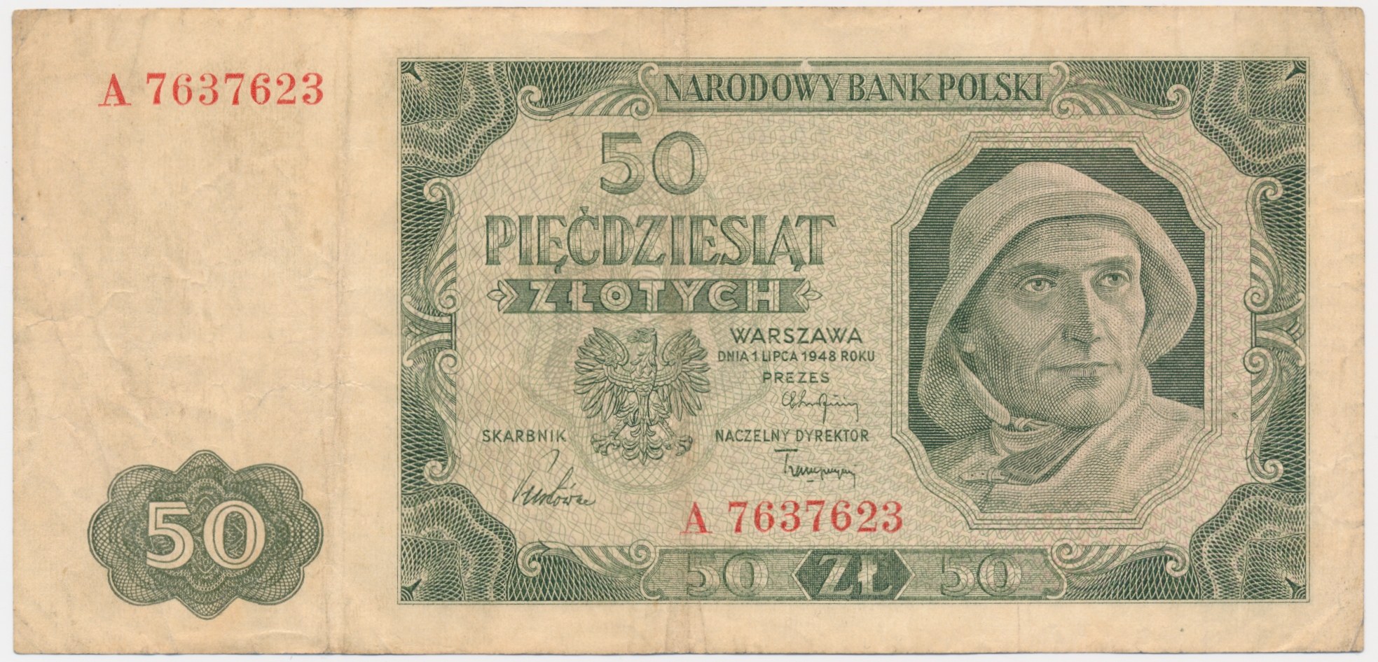 50 gold 1948 - A - 7 digits - RARE - Online auction / Online bidding ...