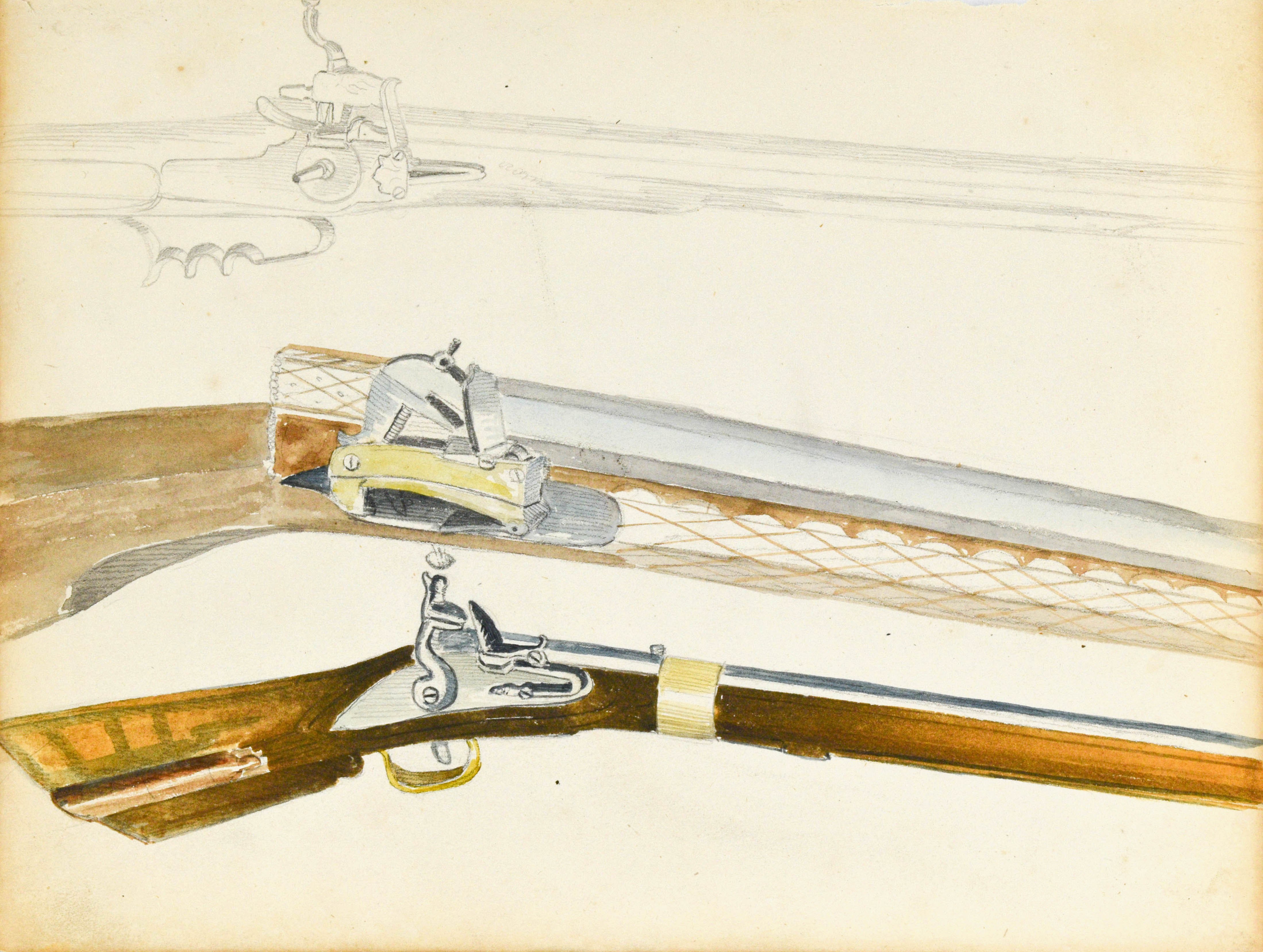 Antoni KOZAKIEWICZ (1841-1929), Sketches of black-powder weapons ...