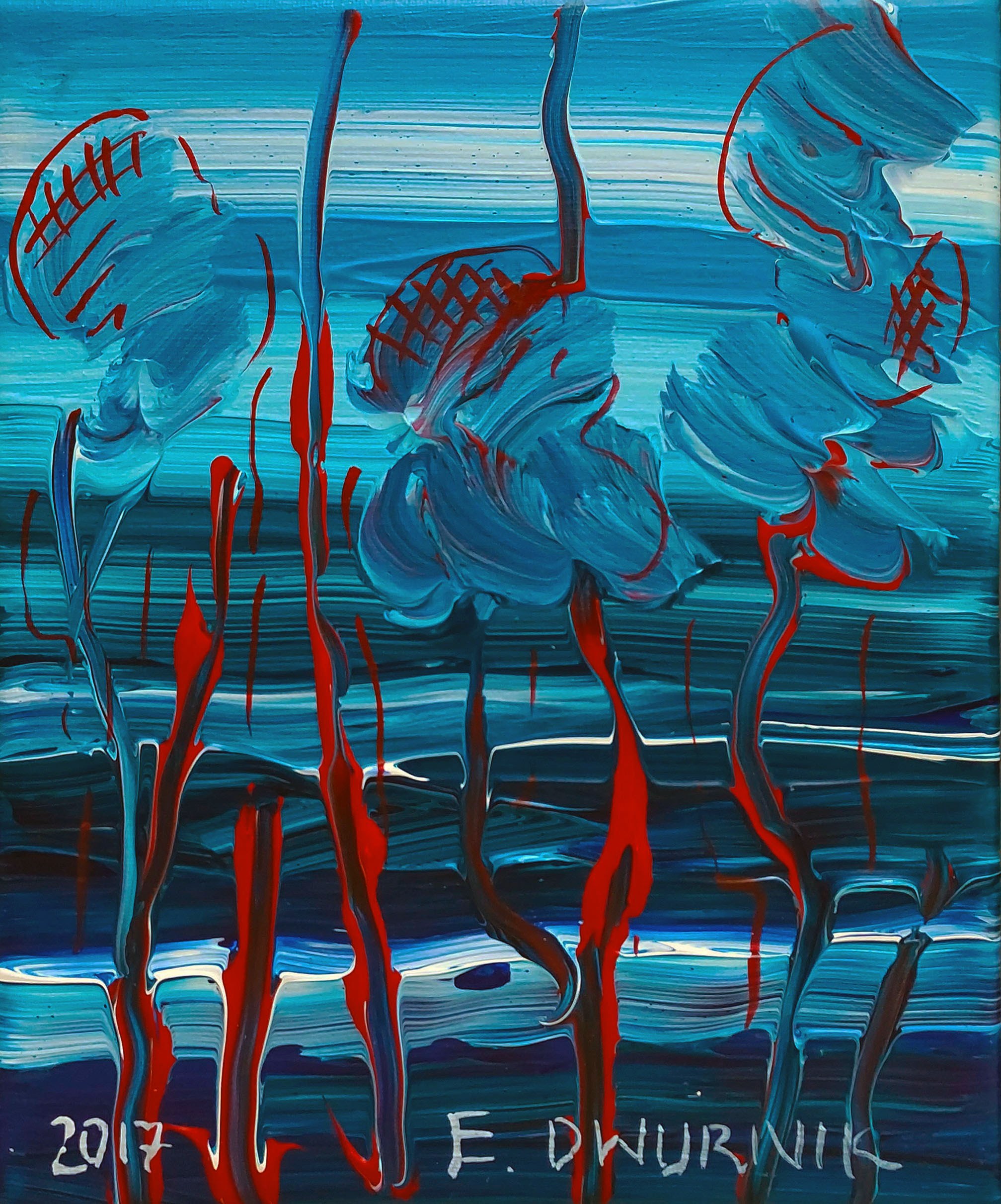 Edward Dwurnik (1943 - 2018), Sosny, 2017 - Aukcja internetowa / Licytacja online - Cena - OneBid