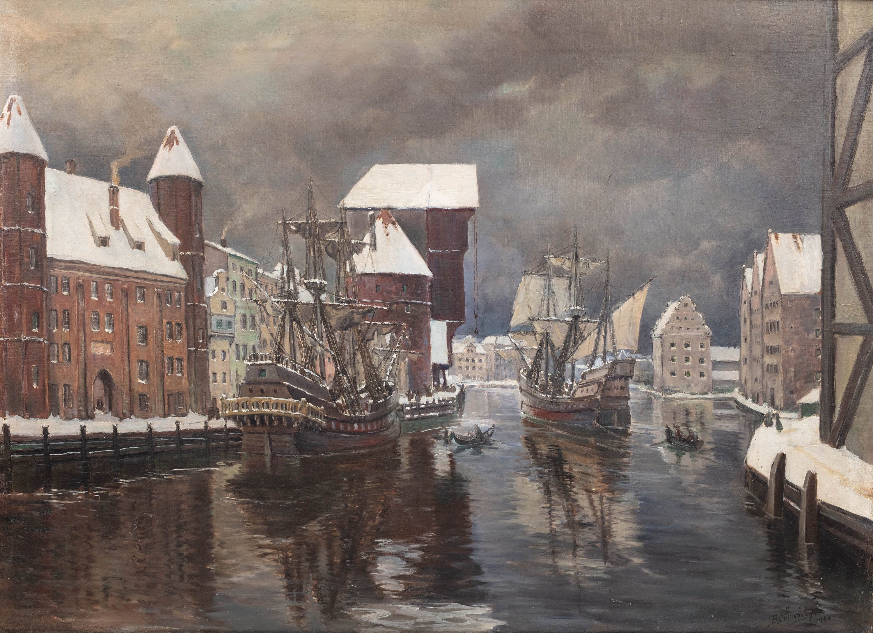 Boris Ottenberg (1891-1946), Motlawa River in winter, 1940. - Online ...
