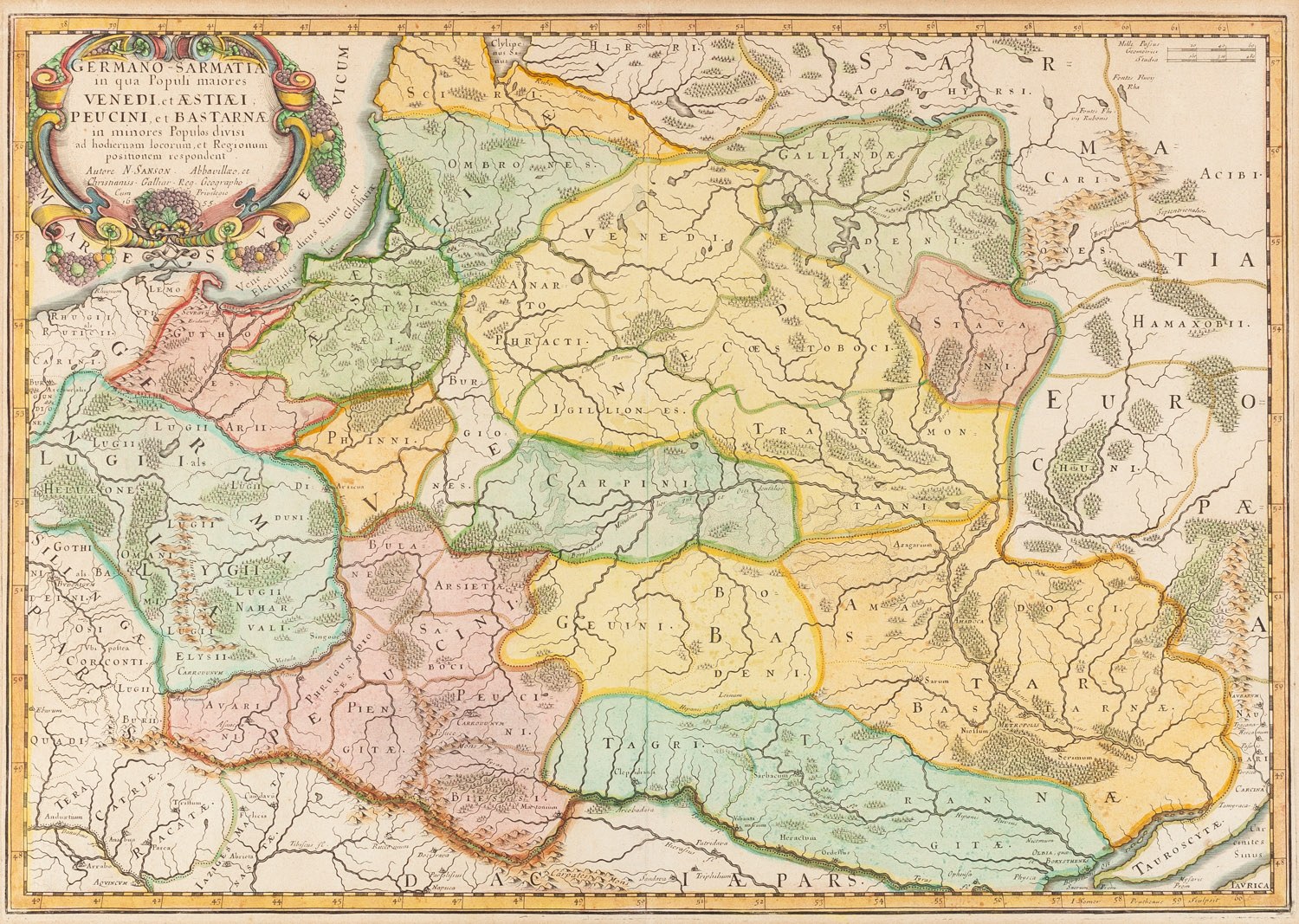 Nicolas Sanson (1660 - 1667 ), Map of Poland (Germano-Sarmatia in qua ...
