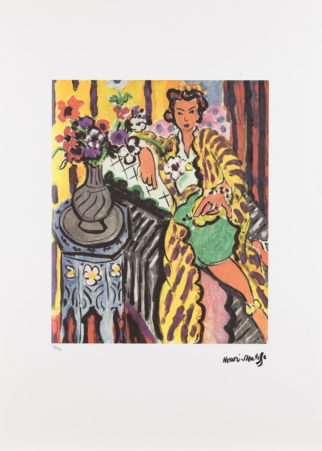 Henri MATISSE (1869 - 1954), Odaliska w żółtej szacie - Aukcja ...