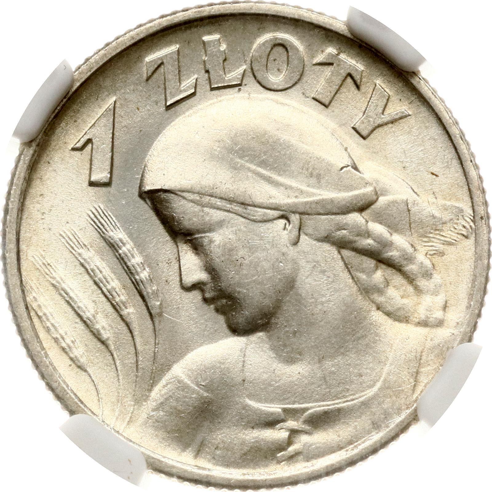 1 złoty 1925 Londyn NGC MS 62 - Aukcja internetowa / Licytacja online - Cena - OneBid