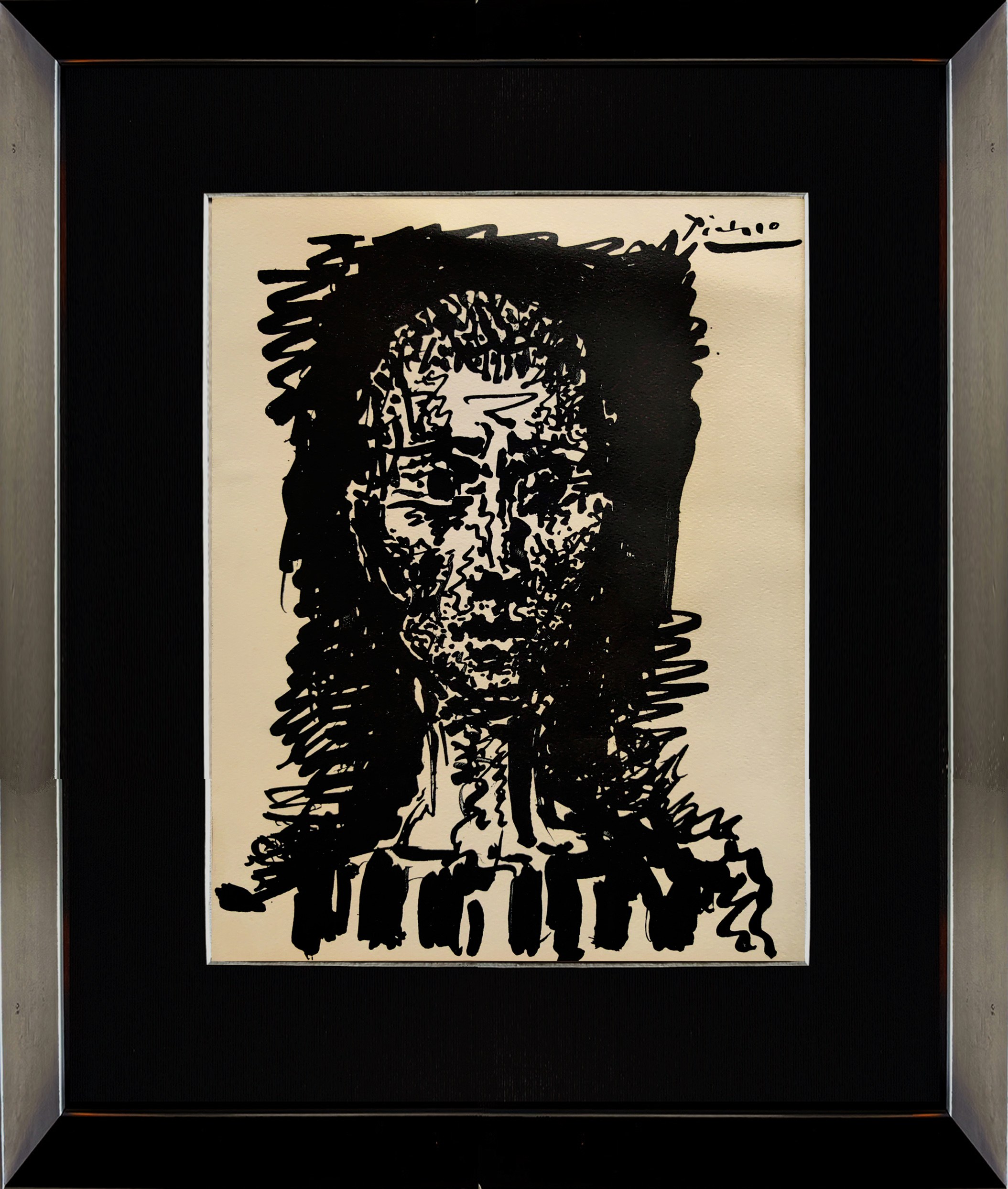 Pablo Picasso (1881-1973), Głowa więźnia oświęcimskiego, 1955 - Aukcja ...