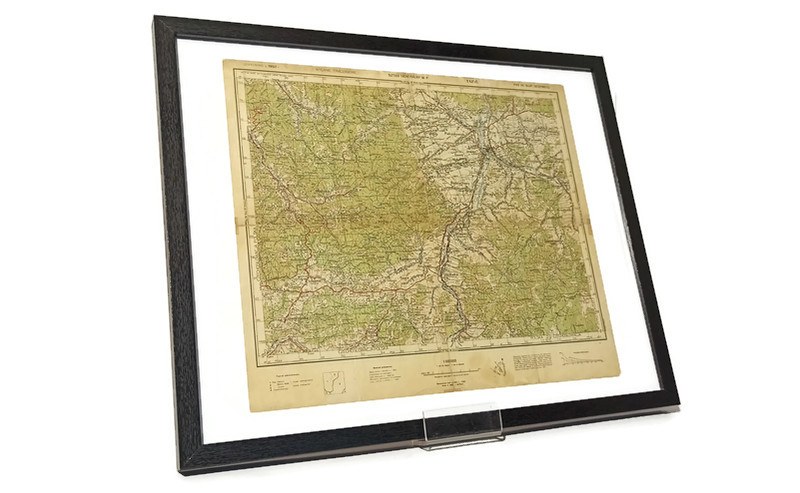 ŻYWIEC MILÓWKA ISTEBNA MAPA 1:100 000 [1955]. - Online auction / Online ...
