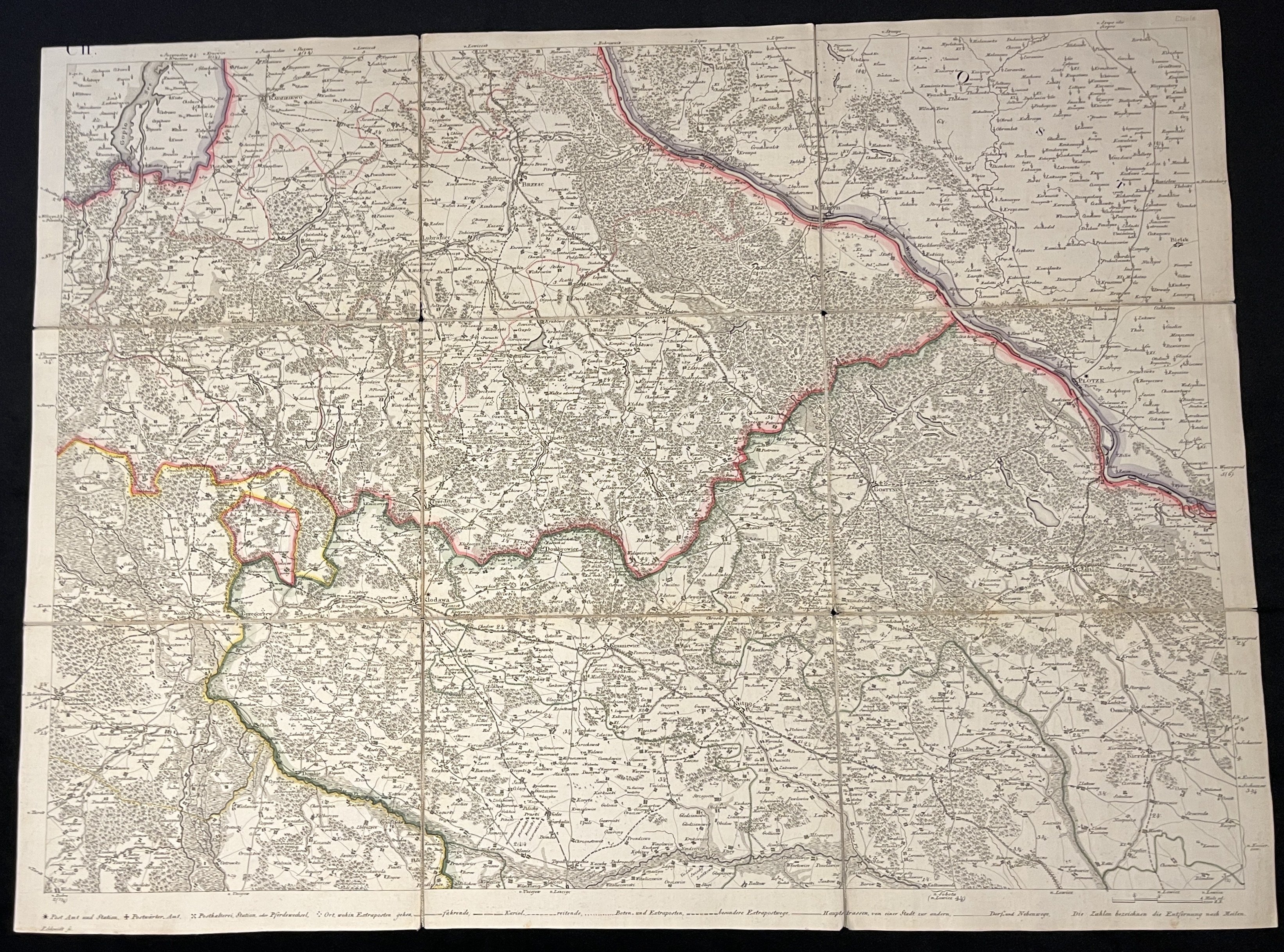 [Płock, Włocławek, Kutno, Koło] Mapa części Mazowsza i Kujaw. Special ...