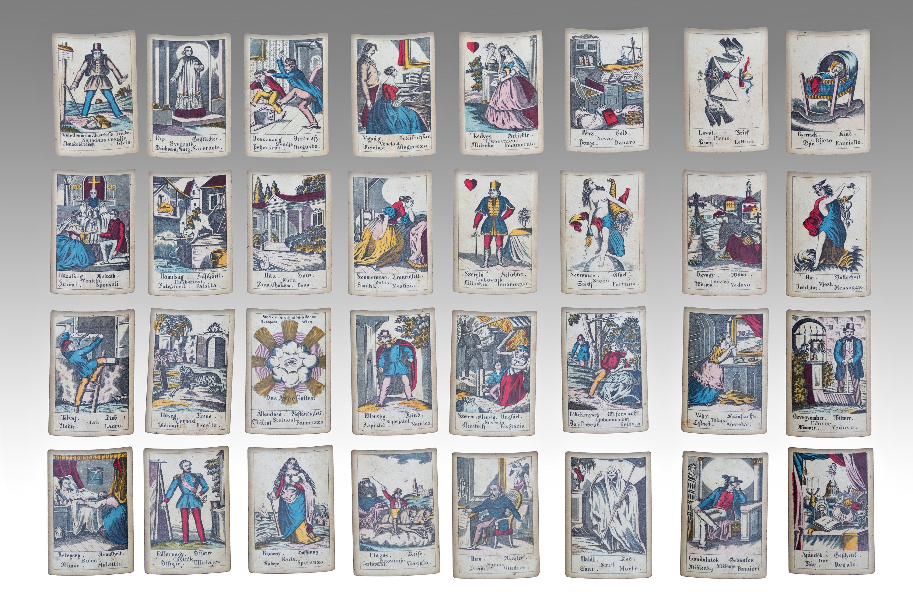 GYPSY ORACLE CARDS | Ferdinand Piatnik & Sohne, Ritter & Co., Austria ...