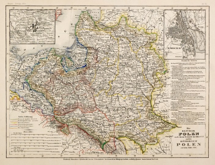 [POLSKA]. Die Republik Polen nach ihrem Bestande im Jahre 1772. Map aJ ...
