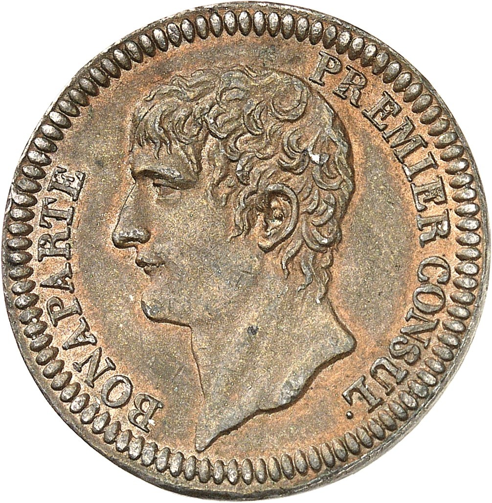 Konsulat (1799-1804). Dowód 40 franków autorstwa Tioliera, bez różnicy ...