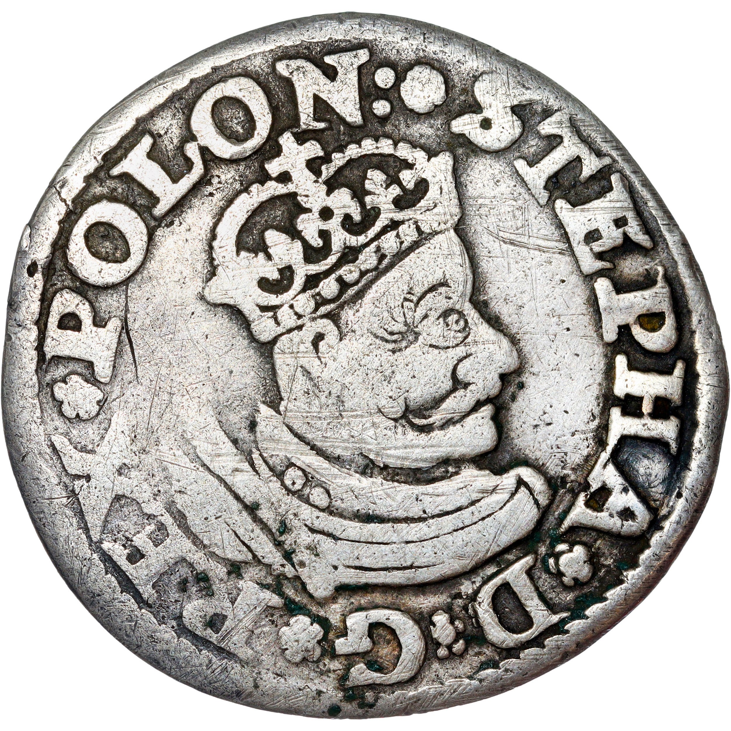 Polska - Stefan Batory. Trojak (3 grosze) 1580 Olkusz - Aukcja ...