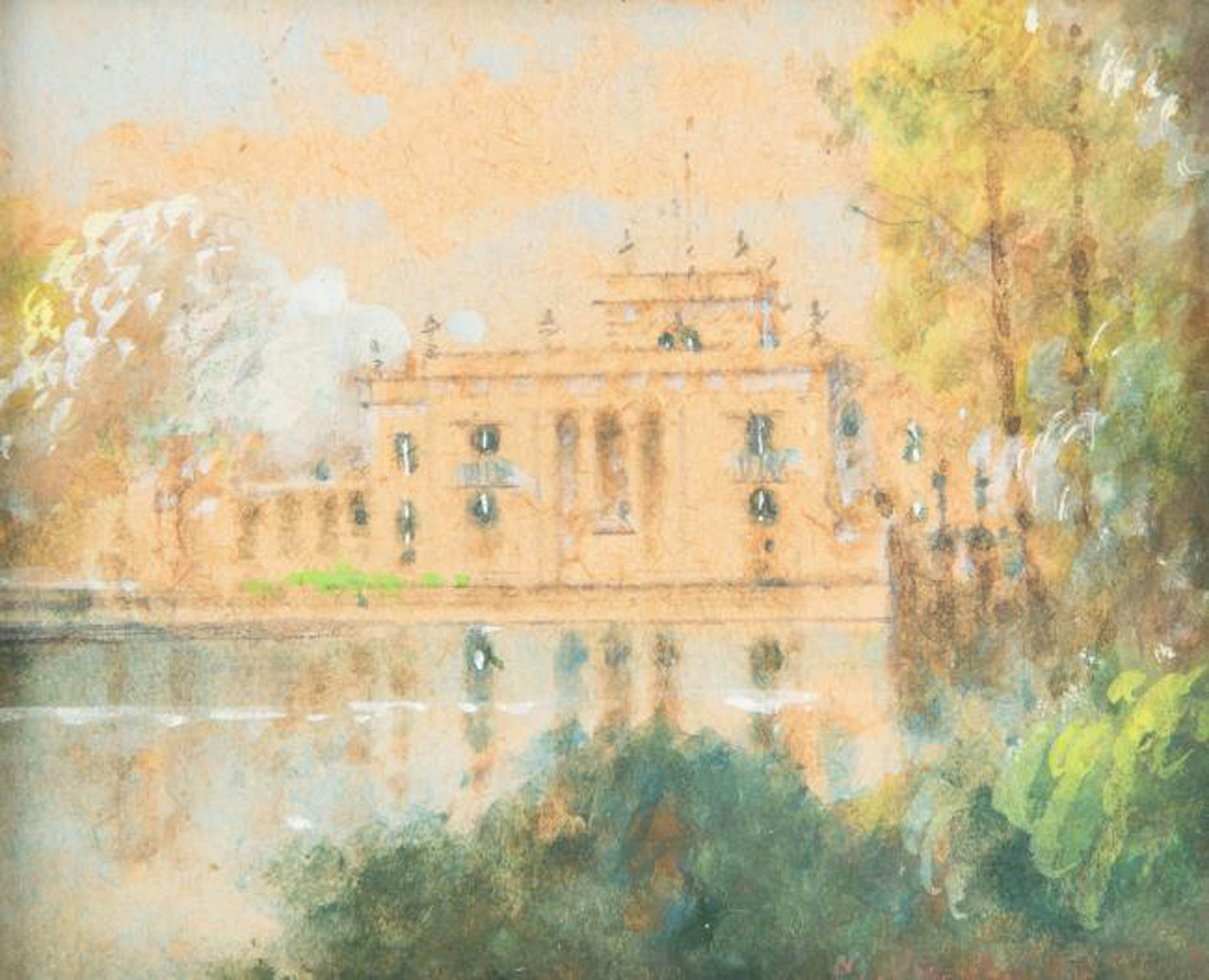 Jerzy Pawłowski (1909-1989), Views of Warsaw: Łazienki Królewskie ...