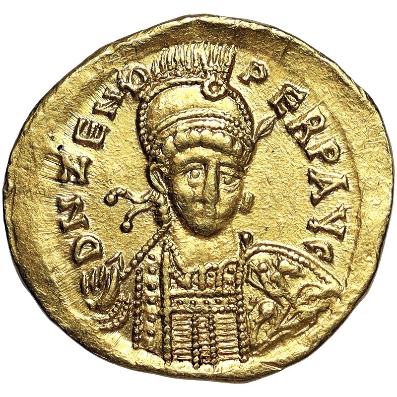 Roman Coins, Zeno, Solidus n.d., Constantinople - Online auction ...