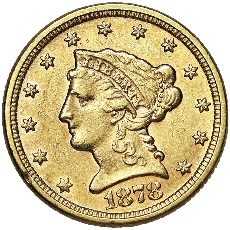 Stany Zjednoczone, 2-1/2 dolara (głowa korony) 1878, Phildelphia ...