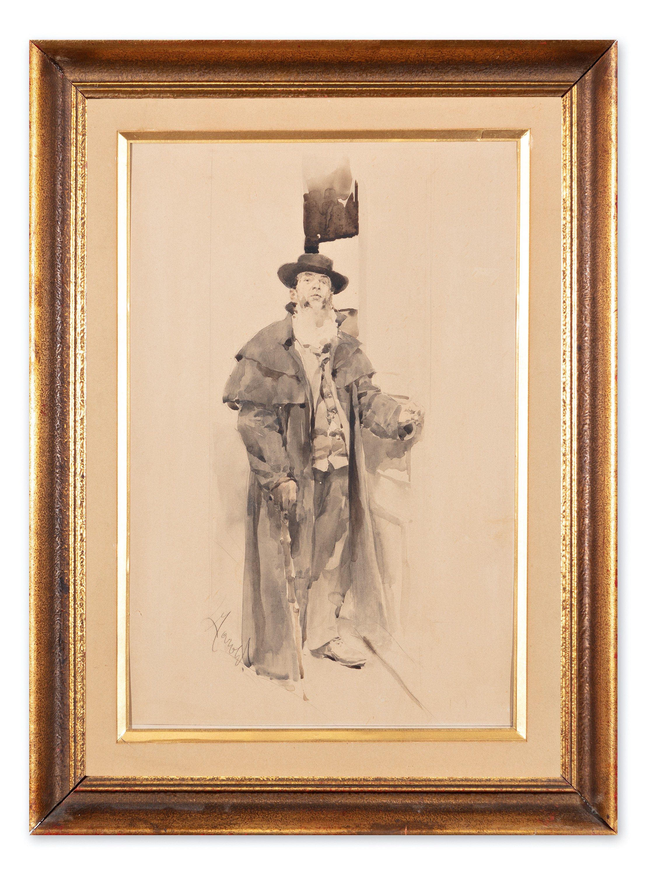 LUDEK MAROLD (Czech 1865 - 1898) - Caballero - ilustracja do powieści ...
