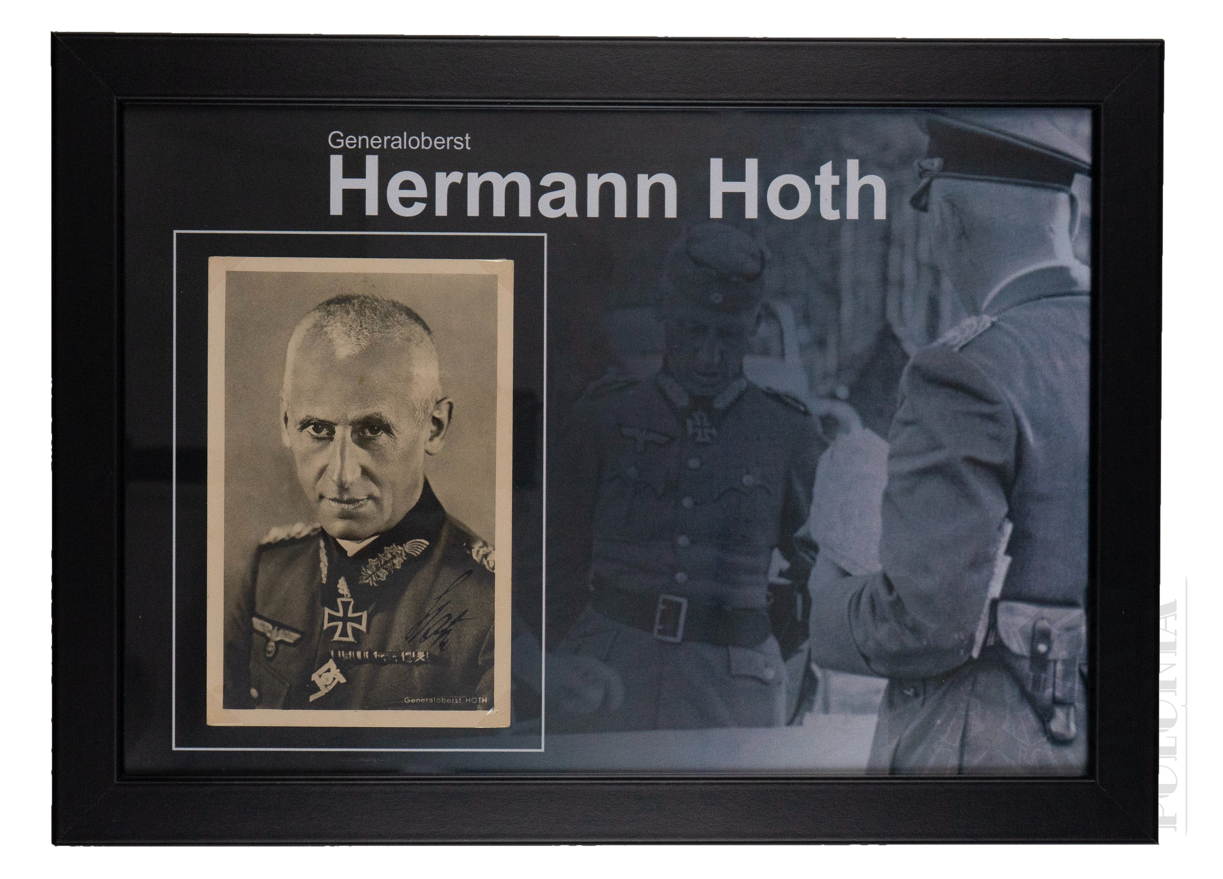 2 WŚ / III Rzesza - Oryginalny Podpis Hermann Hoth - Aukcja internetowa ...
