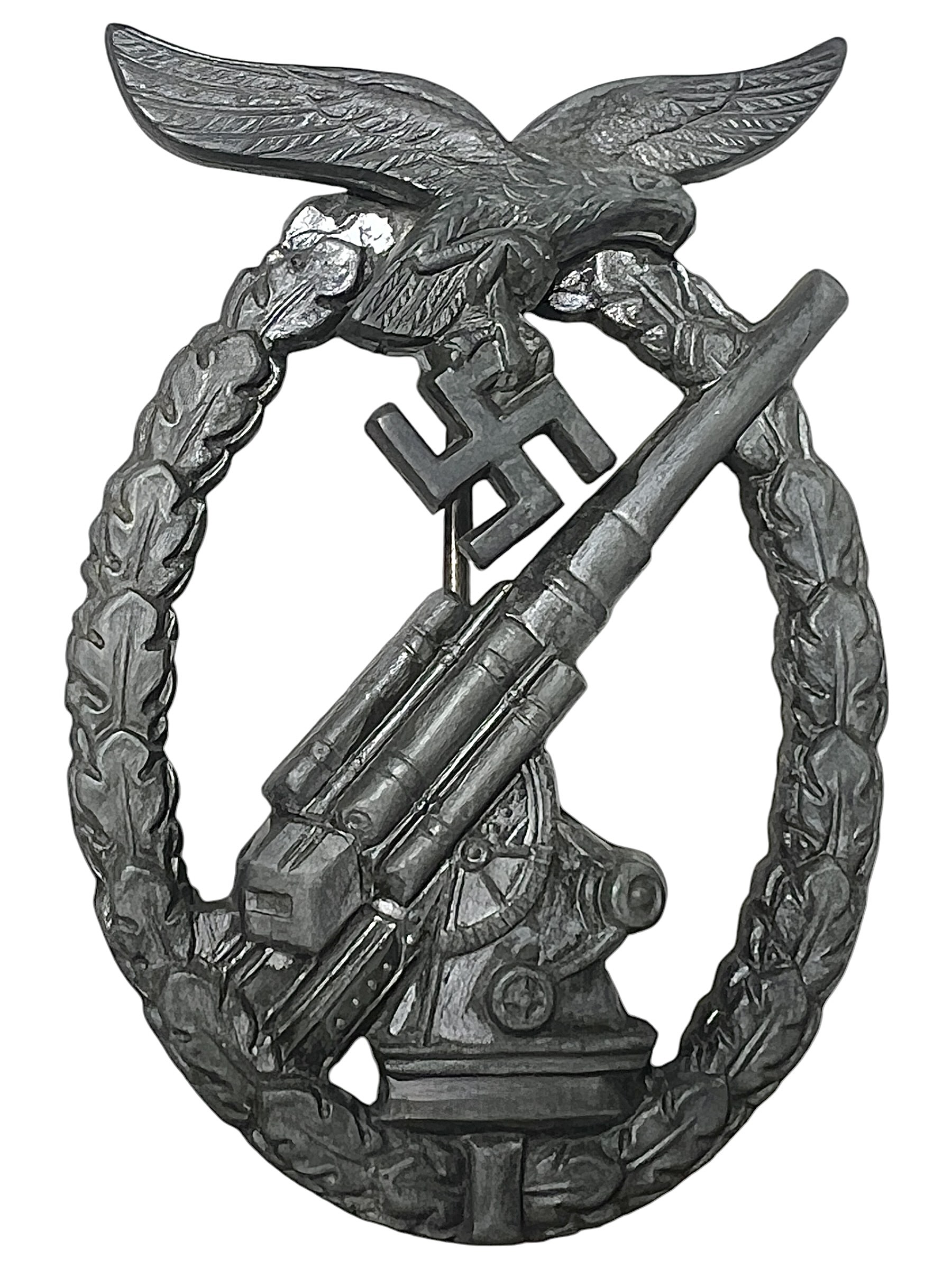 LUFTWAFFE FLAK, ANTI-AIRCRAFT BADGE, FLAKKAMPFABZEICHEN by WH - Aukcja ...