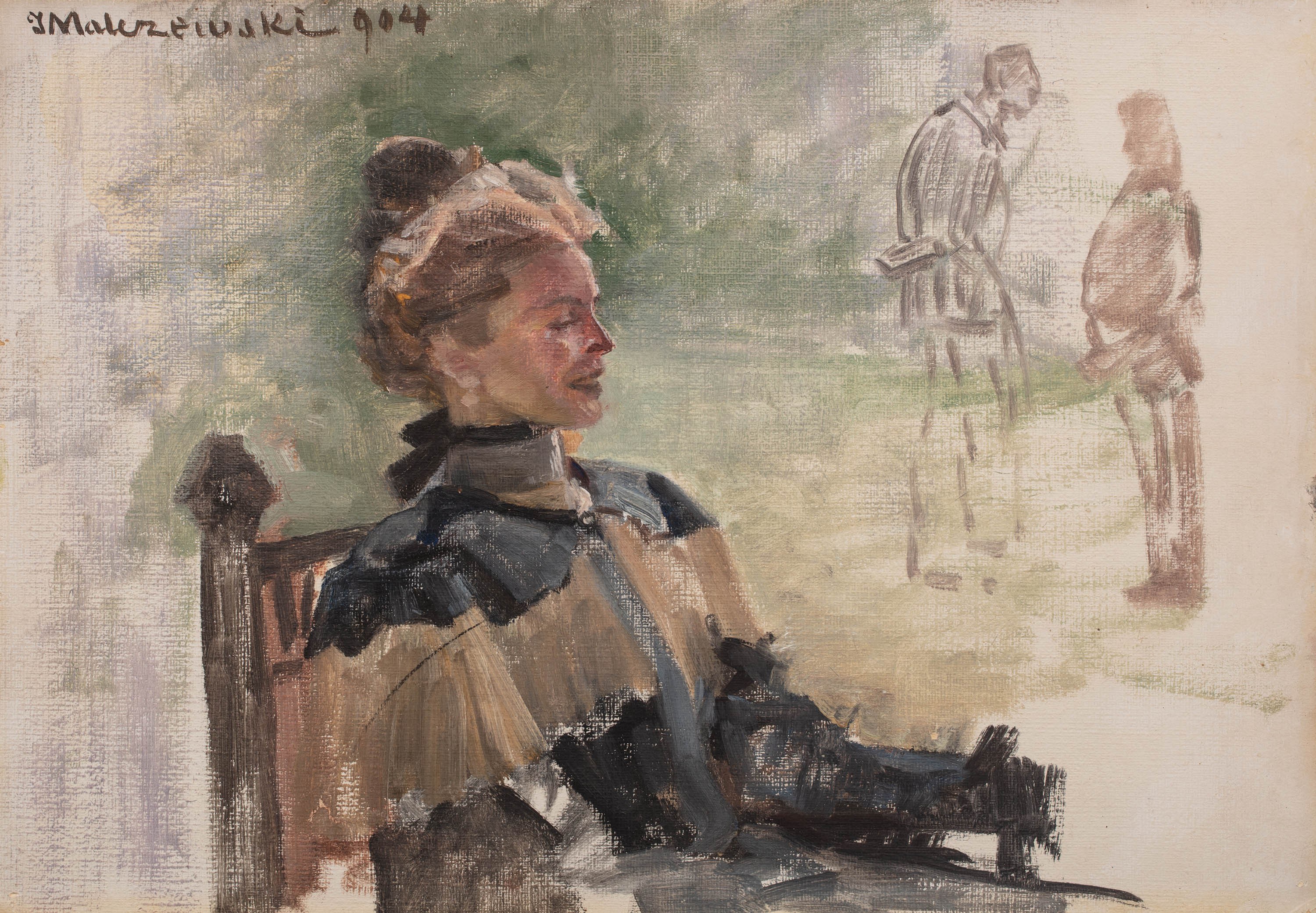 Jacek Malczewski (1854 Radom - 1929 Kraków), Portret pani Marii Balowej ...