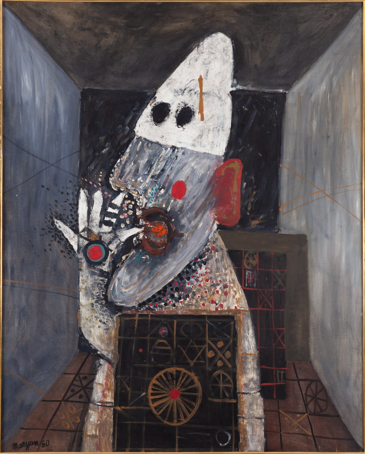 Pinchas Burstein \ Maryan (1927 Nowy Sącz - 1977 Nowy Jork), "Clown ...