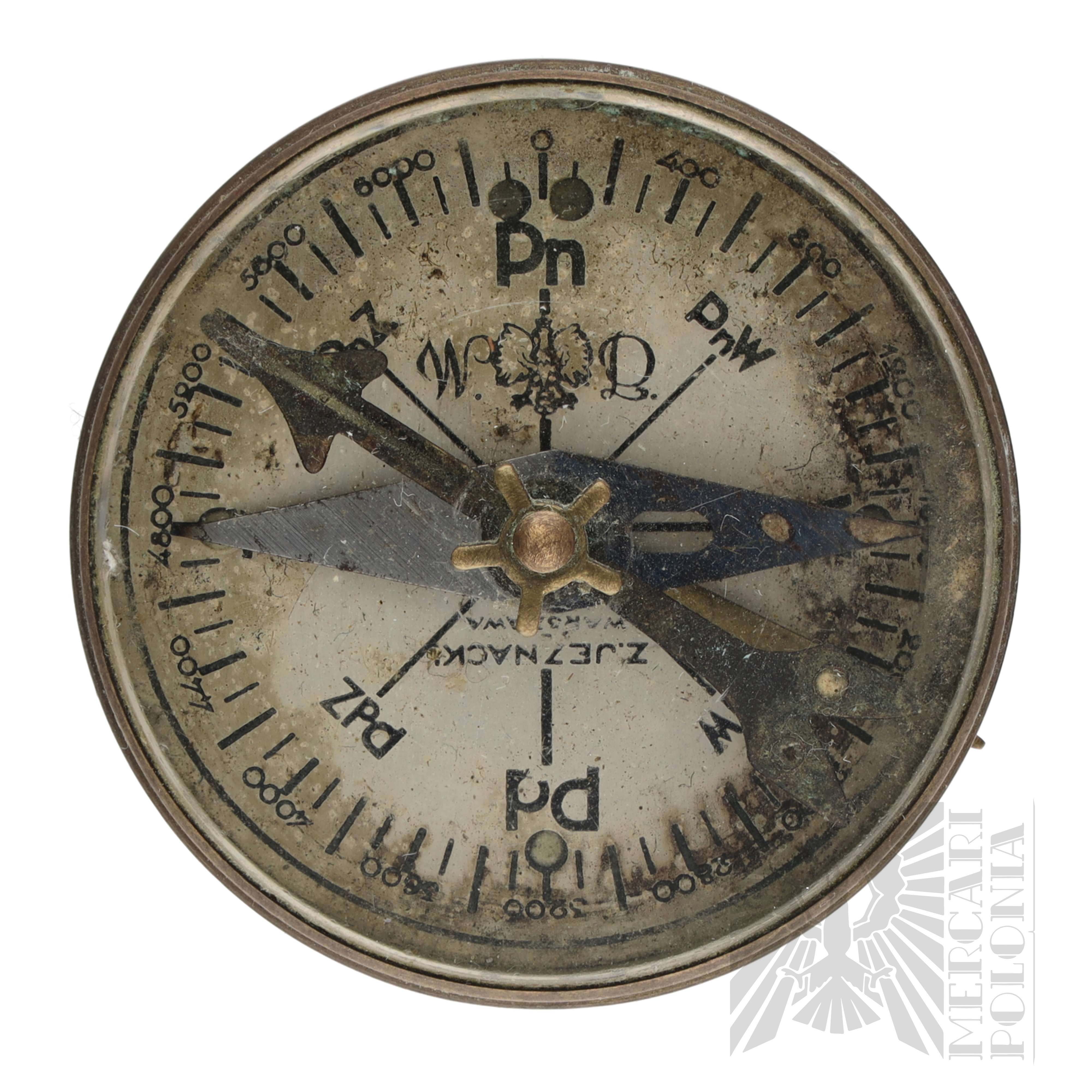 II RP Polski Wojskowy Kompas Oficerski - Z.Jeznacki Warszawa - Wojsko ...