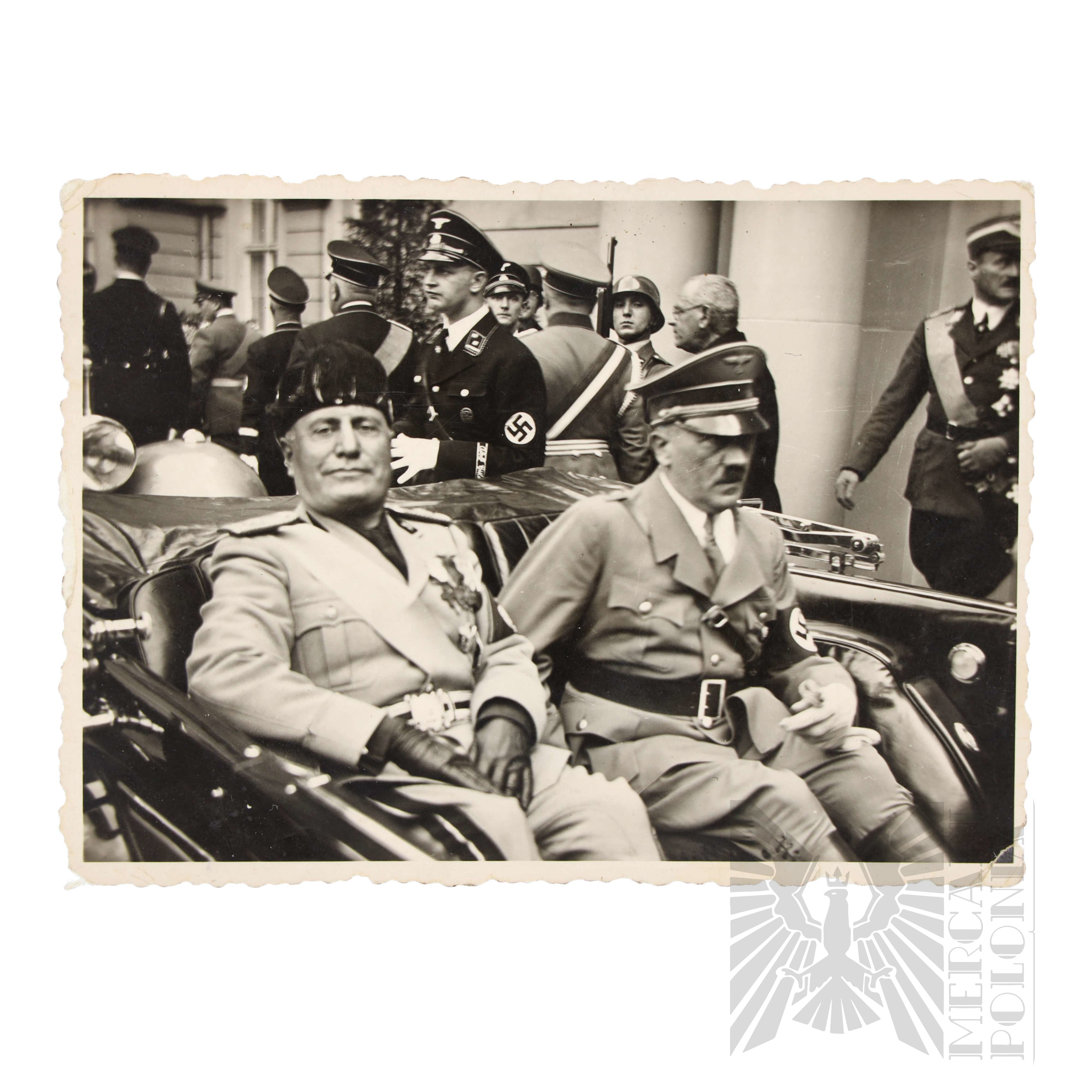 III Rzesza Niemiecka - Zdjęcie Adolf Hitler & Benito Mussolini (SS ...