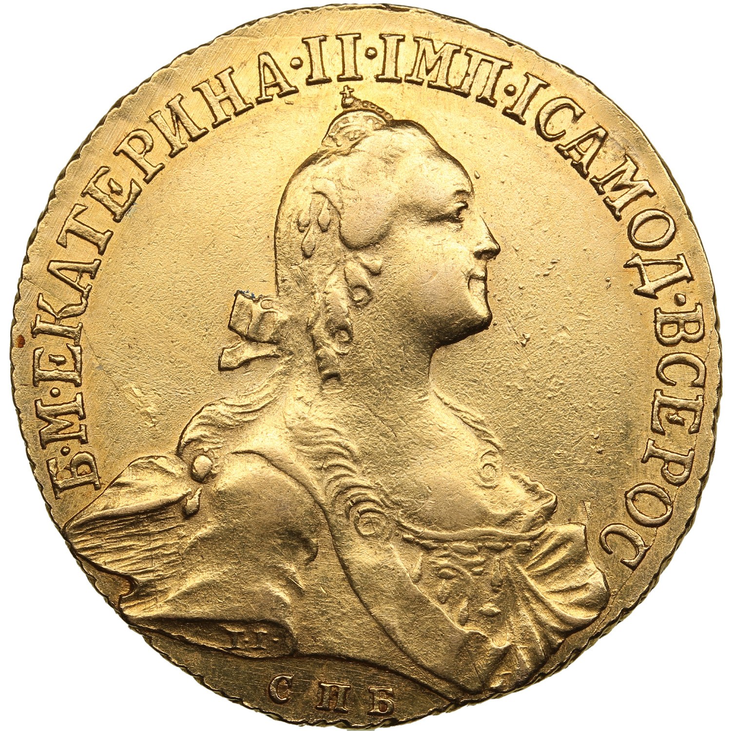 Rosja 10 rubli 1766 СПБ-TI - Katarzyna II (1762-1796) - Aukcja ...