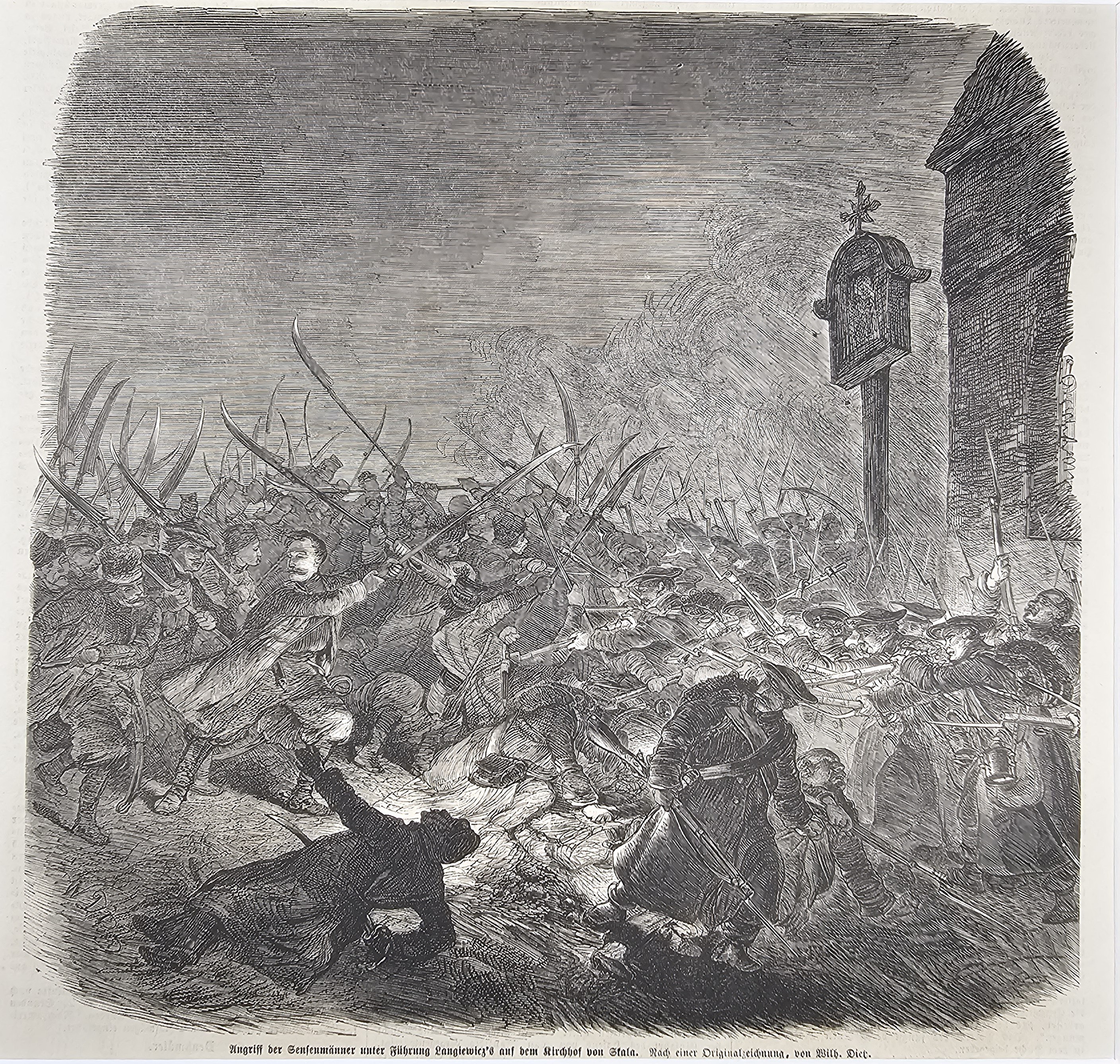 [January Uprising] Battle of Pieskowa Skała, 1863. - Online auction ...