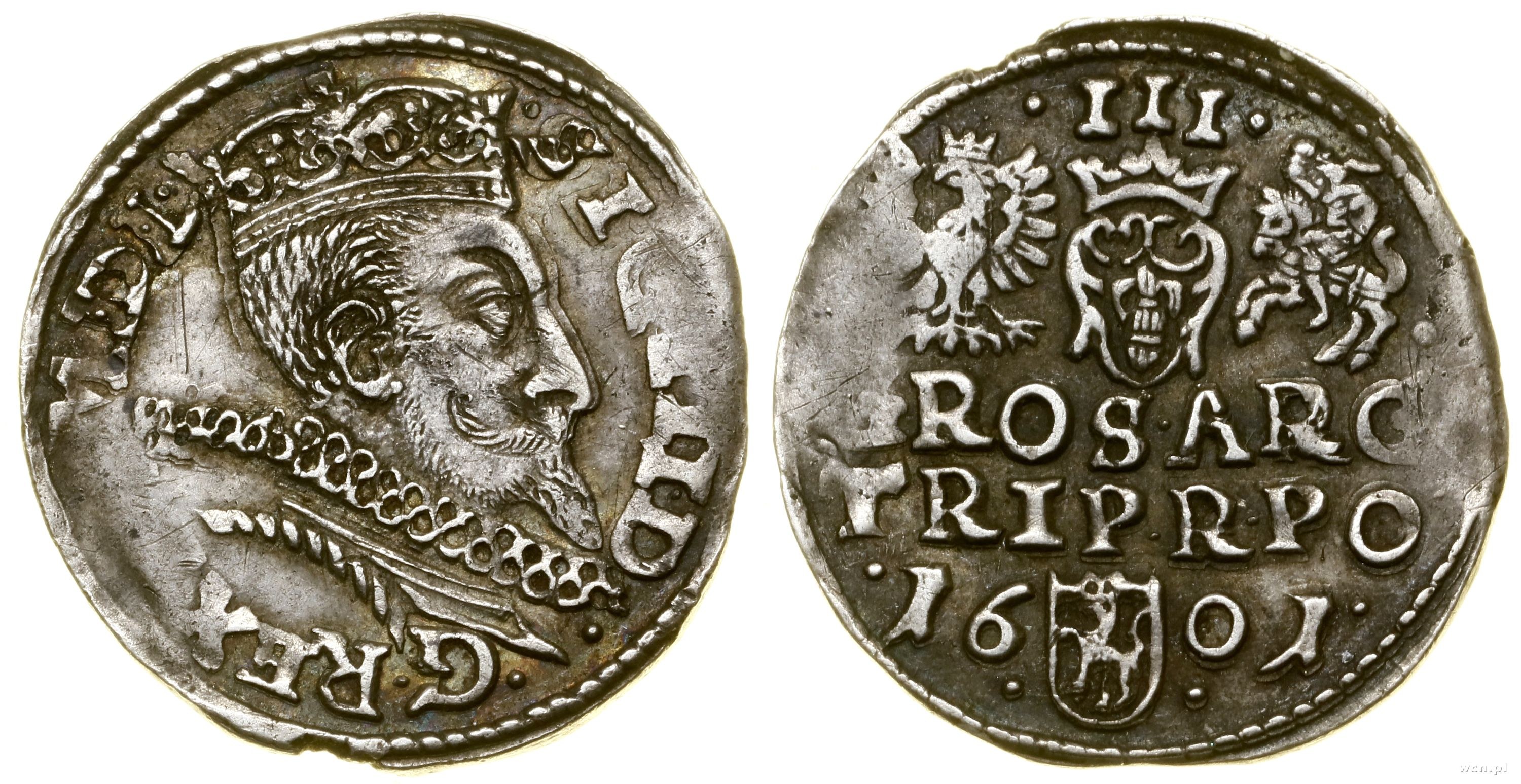 Polska, trojak, 1601, Poznań - Aukcja internetowa / Licytacja online ...