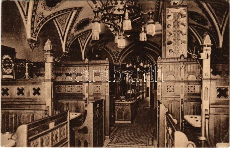 1914 Budapeszt V. Förster János sörözője az Apostolokhoz, fülkék. Kígyó ...