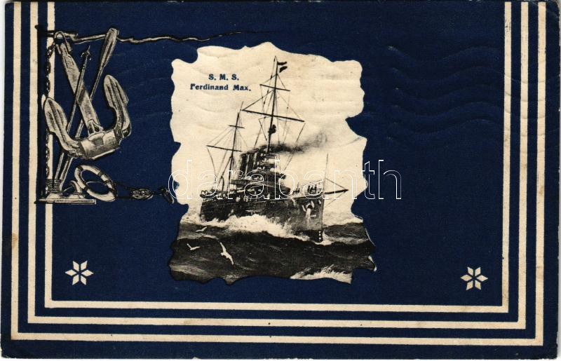 1910 SMS Ferdinand Max Osztrák - Magyar haditengerészet csatahajója ...