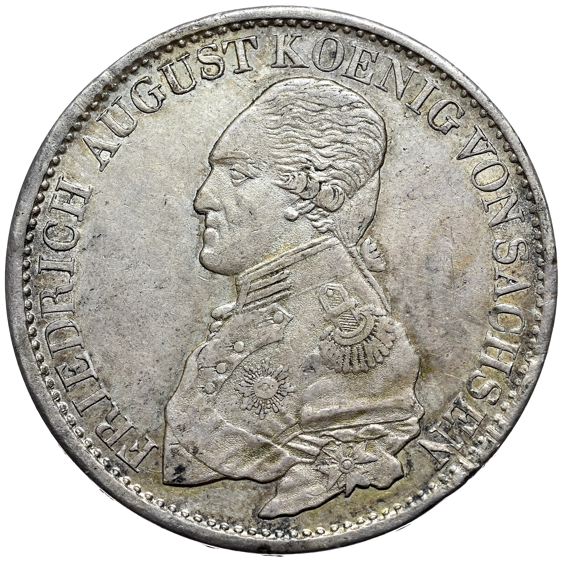 Niemcy, Saksonia, Fryderyk August III, talar 1820 IGS, Drezno - Aukcja ...