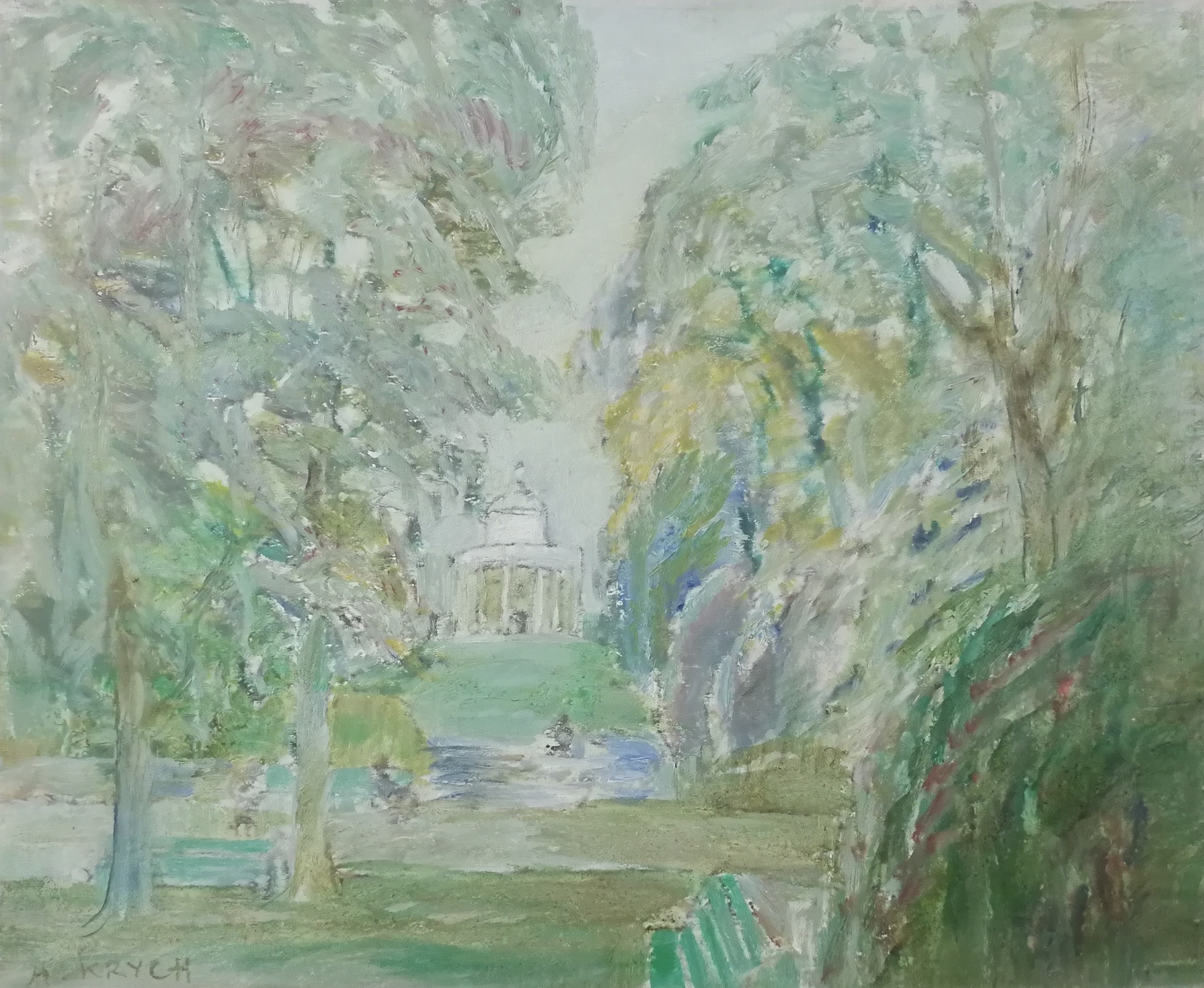 Henryk Krych (1905 - 1980), Ogród Saski - Aukcja internetowa ...